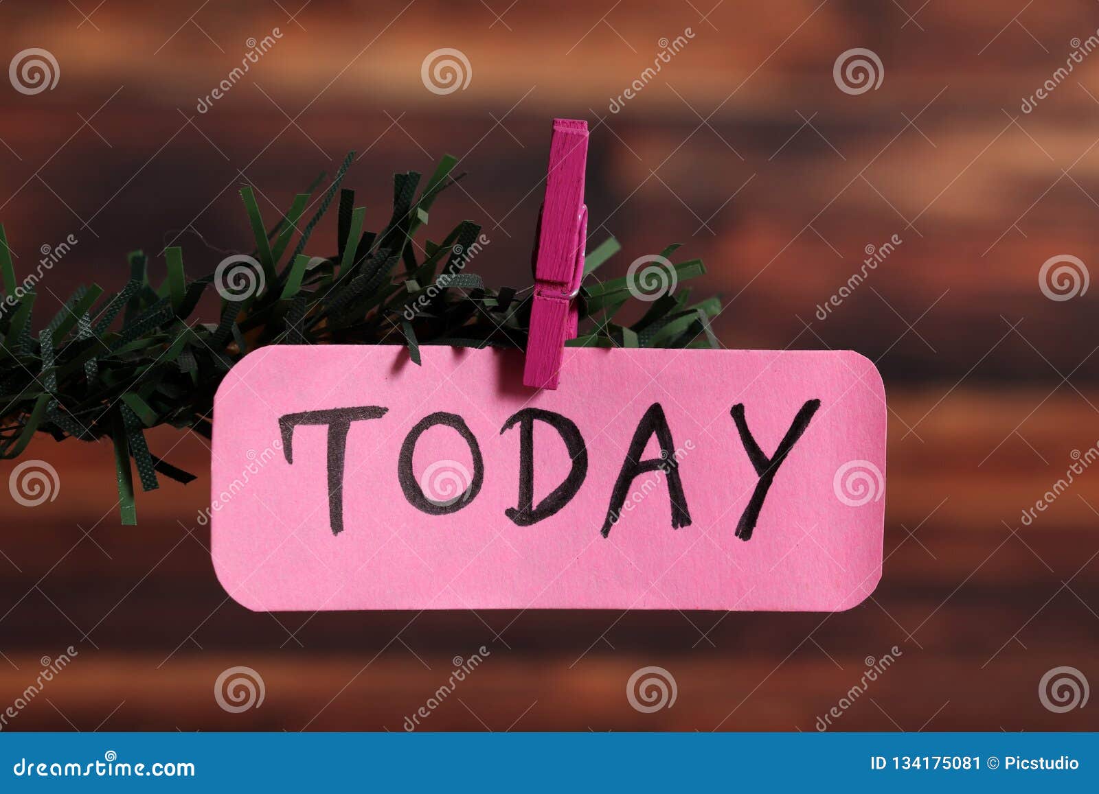 Today stock image. Image of information, present, written - 134175081