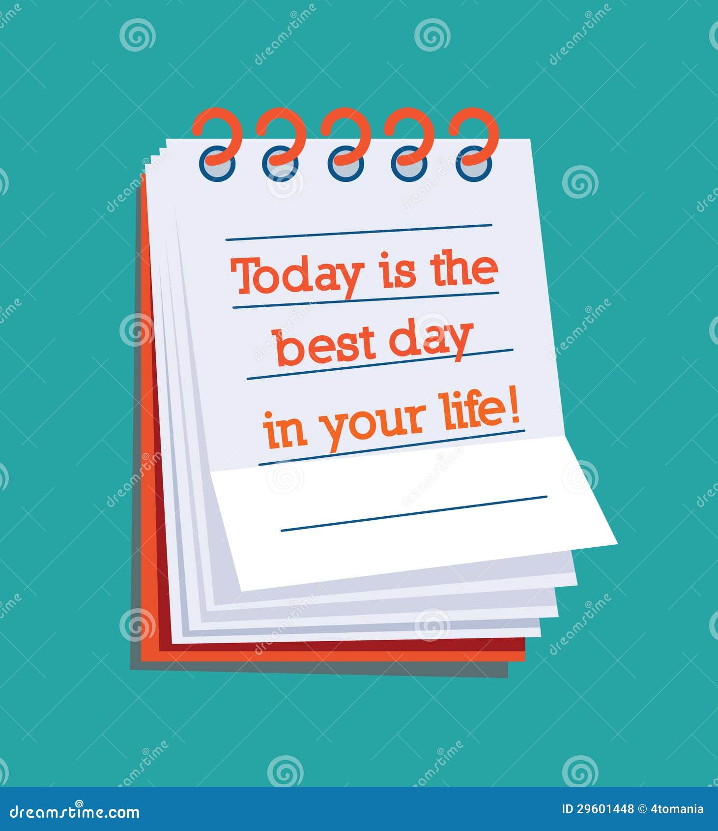 Today is the Best Day in Your Life! Stock Vector - Illustration of ...