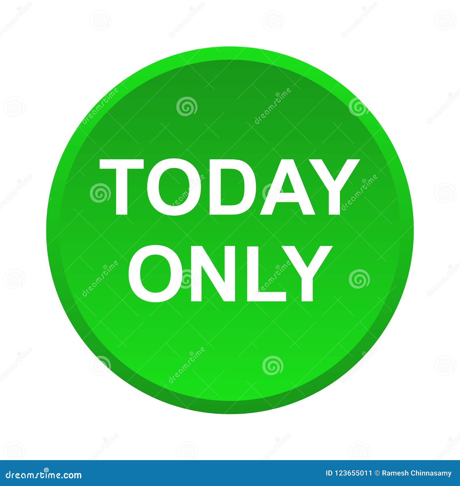 Today only button stock vector. Illustration of glossy - 123655011
