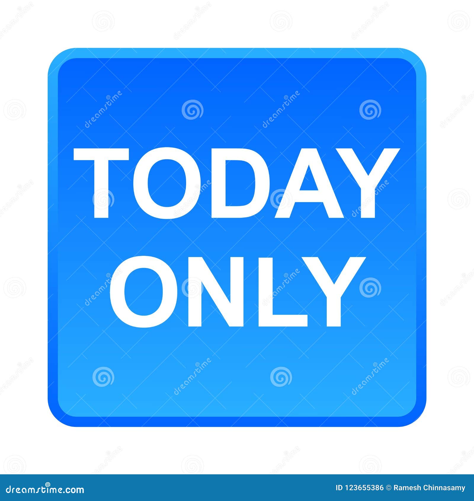 Today only button stock vector. Illustration of click - 123655386