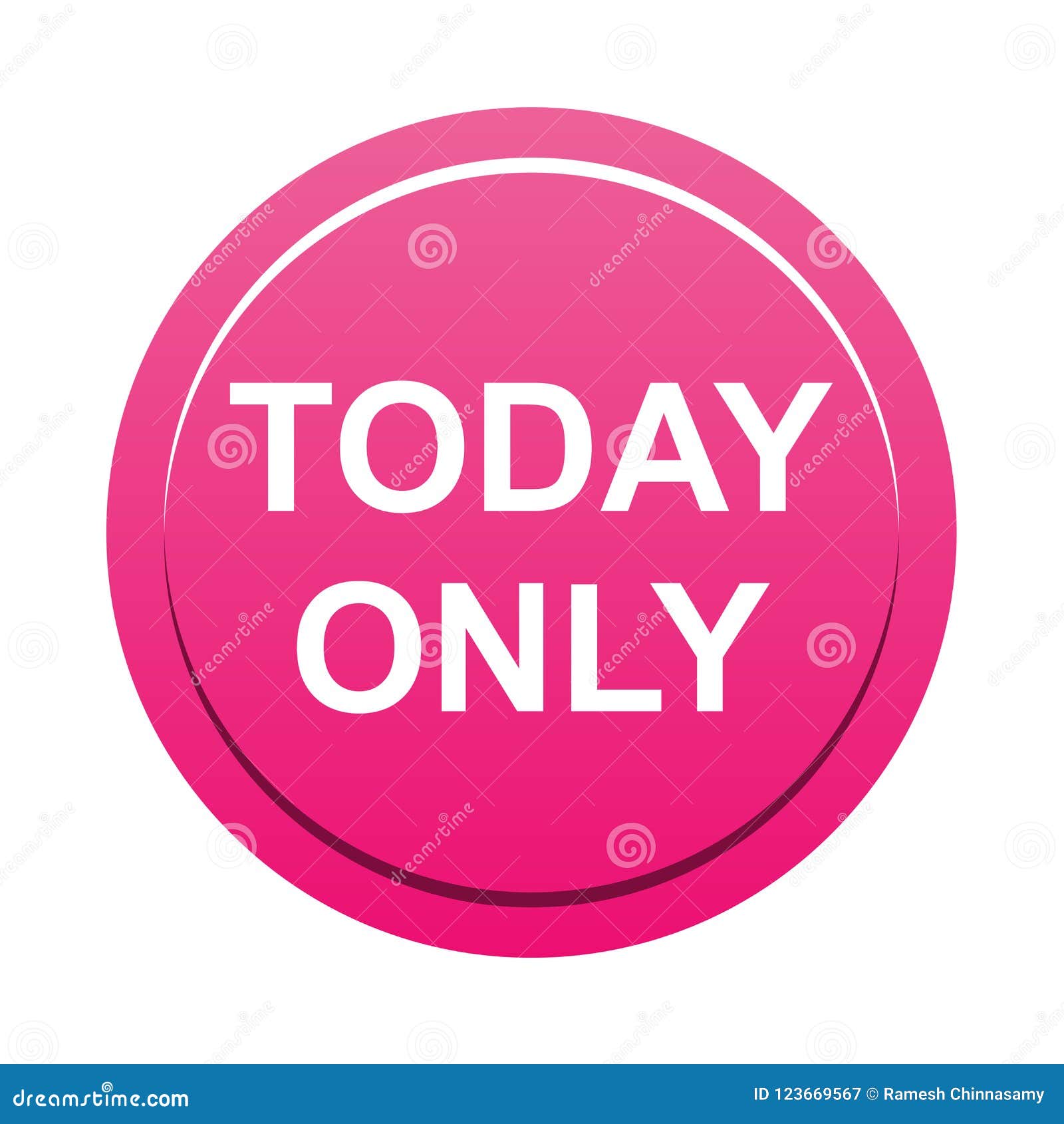 Today only button stock vector. Illustration of company - 123669567