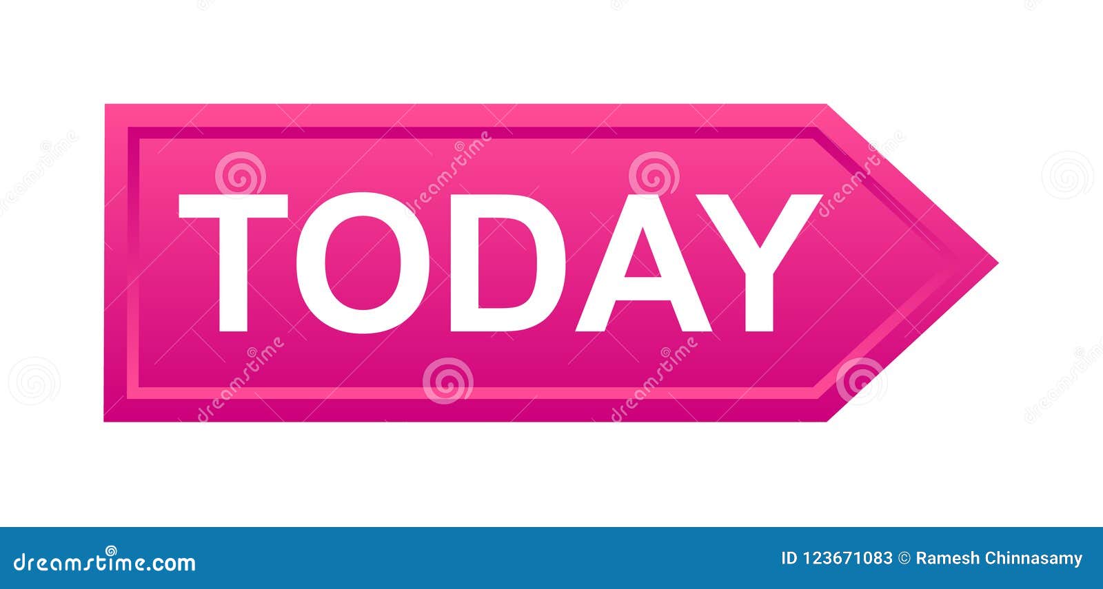 Today button stock vector. Illustration of announce - 123671083