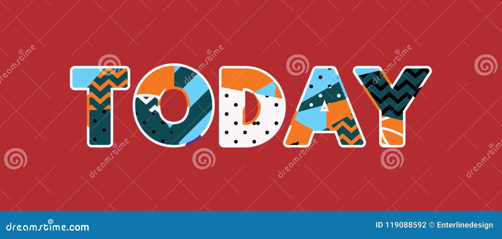 Today Concept Word Art Illustration Stock Vector - Illustration of ...