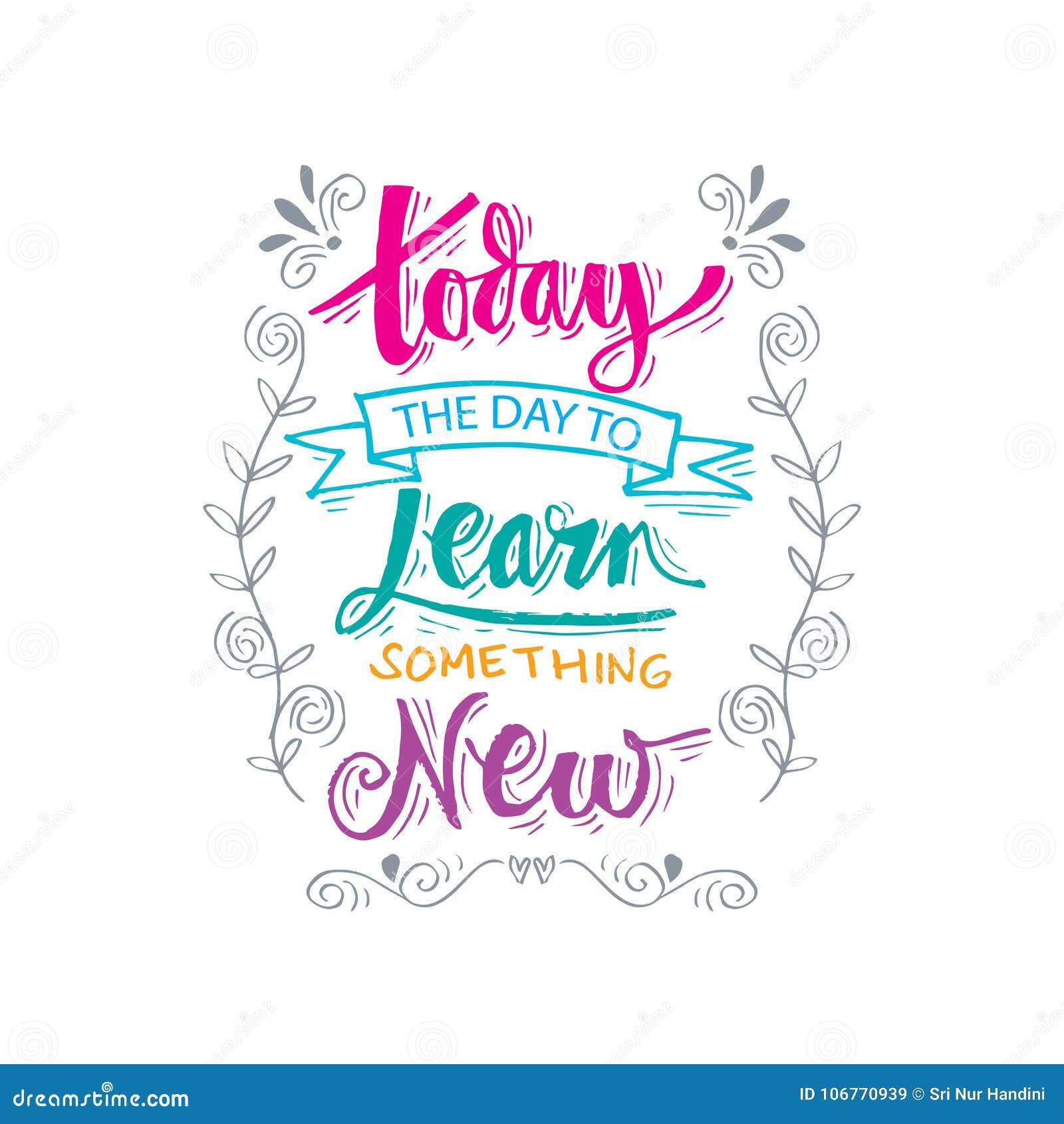 Today the Day Learn Something New Stock Illustration - Illustration of ... Today the Day Learn Something New Stock Illustration - Illustration of ...