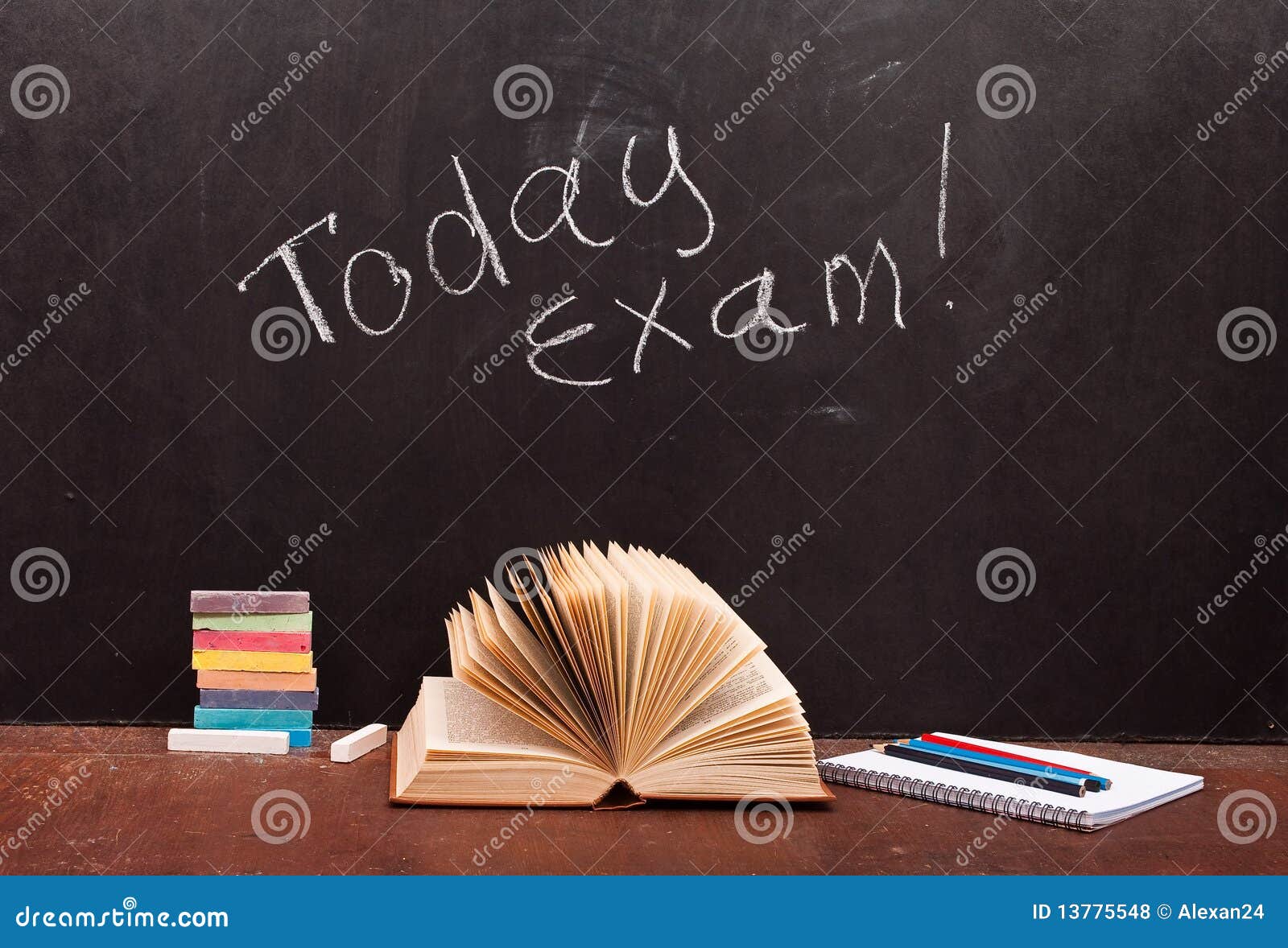 Today exam written stock photo. Image of idea, food, indoors - 13775548