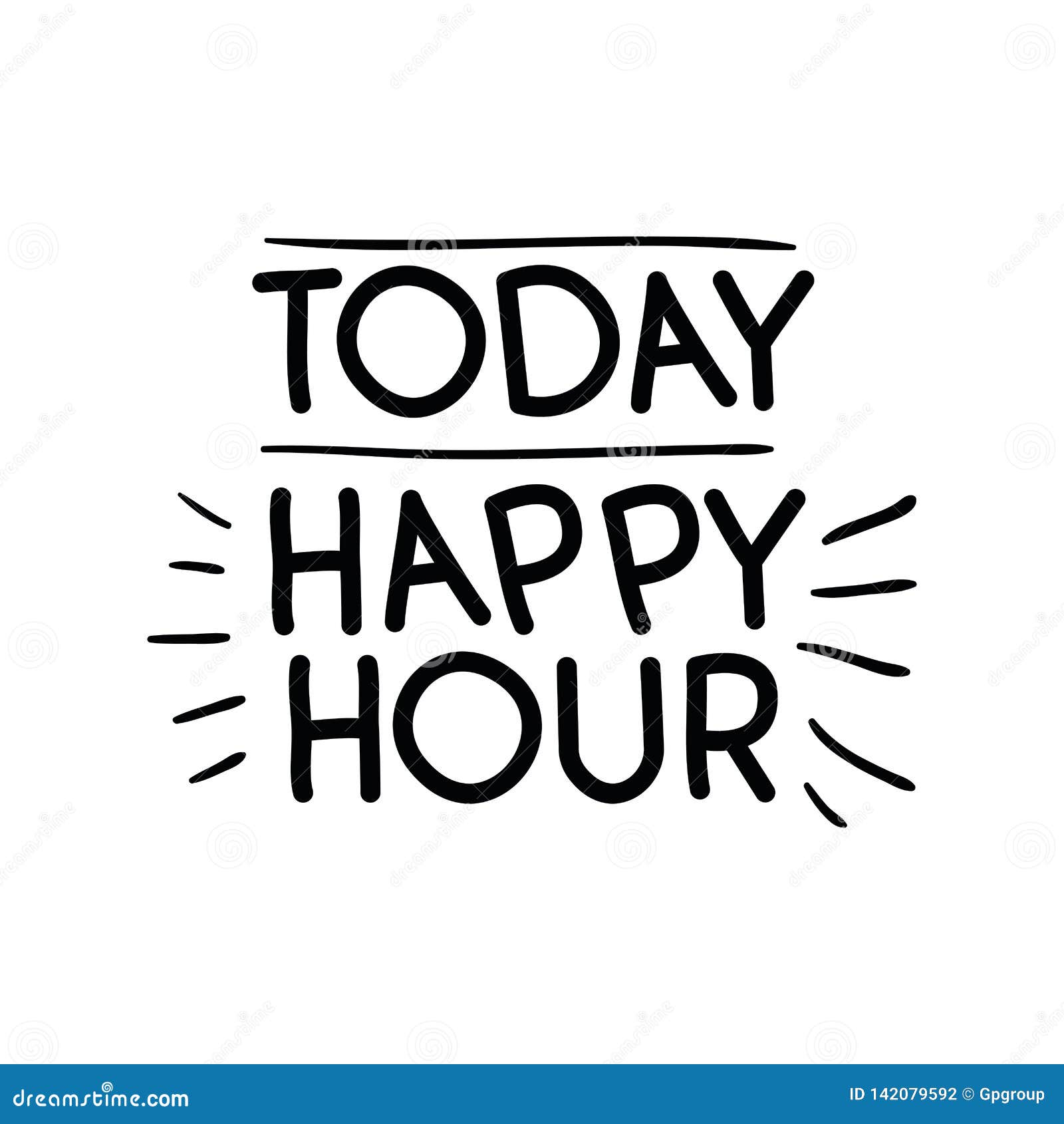 Today Happy Hour Label Icon Stock Vector - Illustration of beer, blank ...