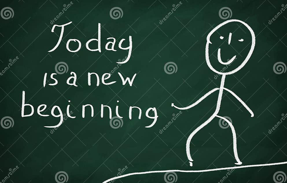 Today is a new beginning stock image. Image of word, start - 53533465