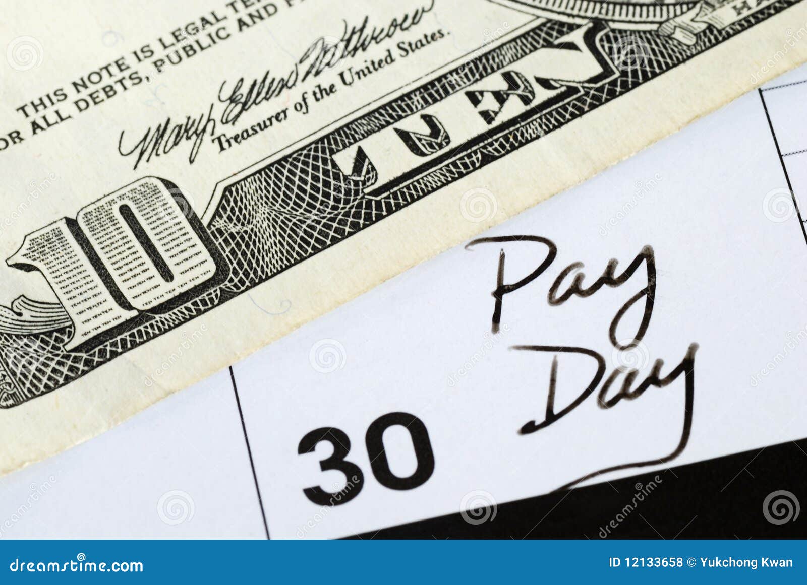 Today is the Pay Day of the Month Stock Photo - Image of money, cash ...