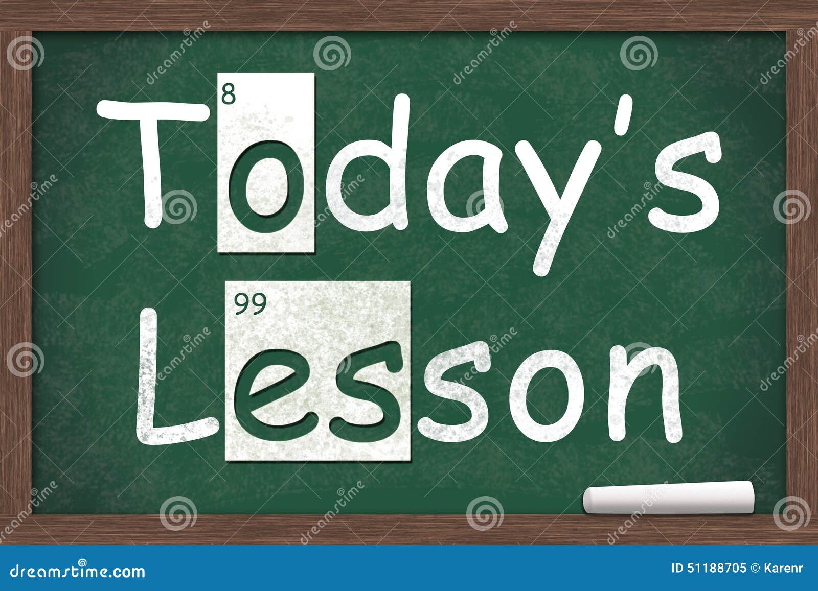 Today s Lesson stock illustration. Illustration of chalkboard - 51188705