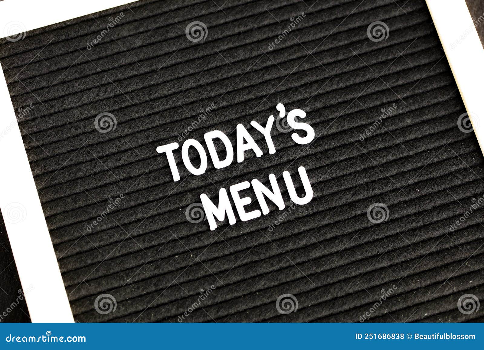 `Today`s Menu` Words on a Signboard Stock Photo - Image of cooking ...