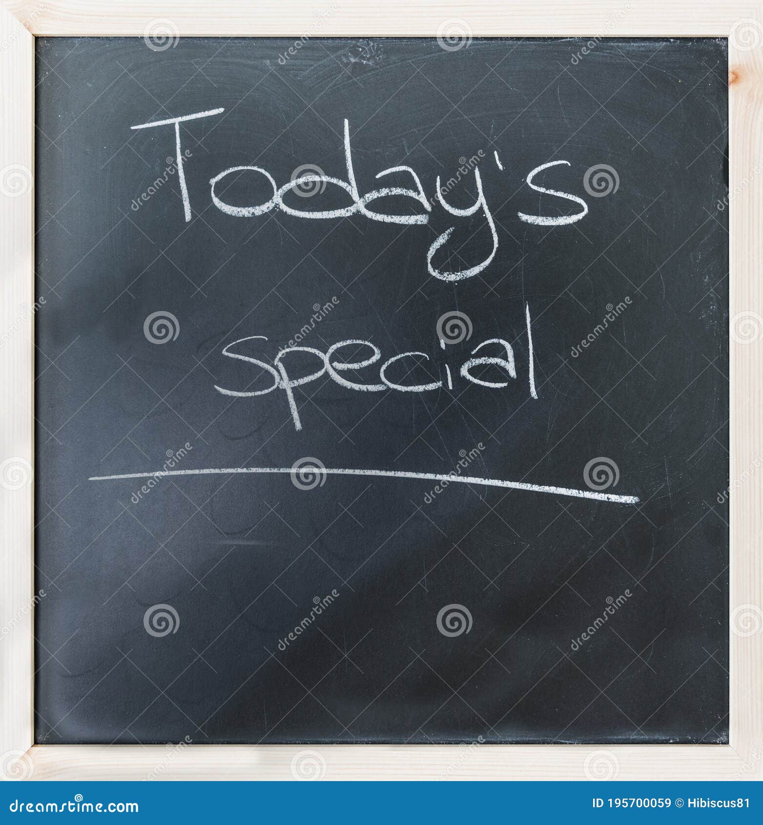 Today`s Special Written on a Blackboard Stock Image - Image of vertical ...