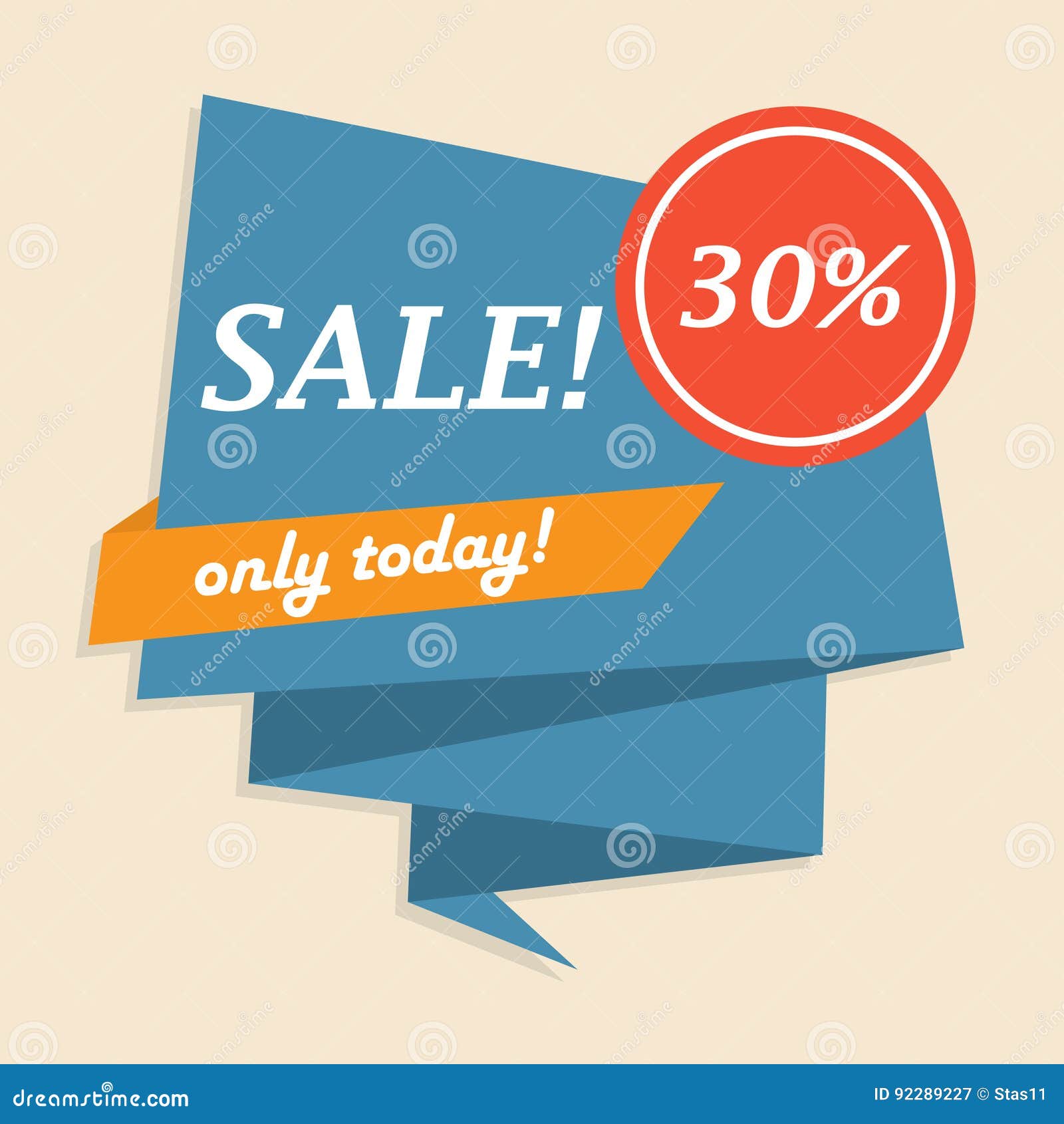 Only today. Sale stock vector. Illustration of layout - 92289227