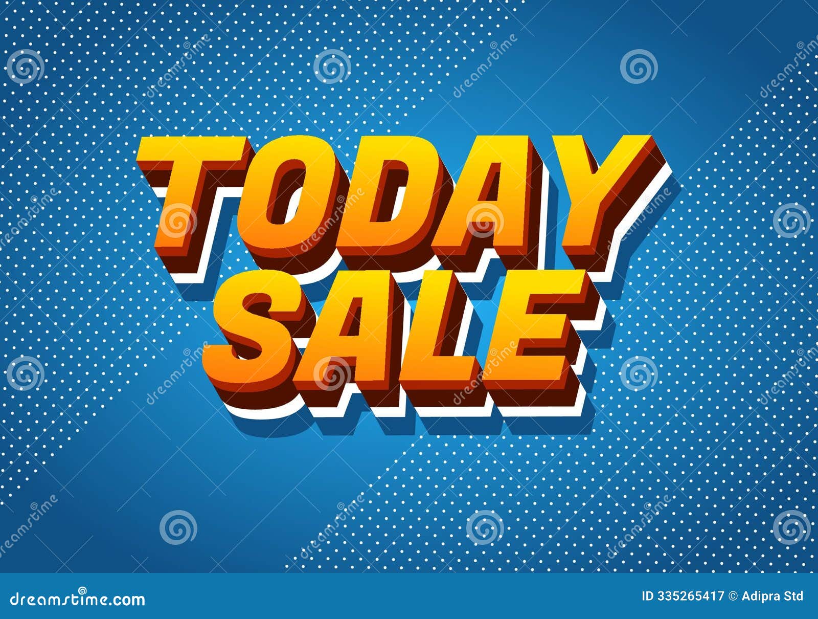 Today Sale. Text Effect in 3D Style with Good Color Combination Stock ...