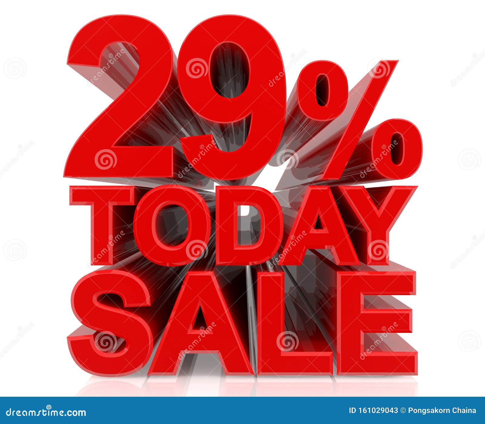 29 TODAY SALE Word on White Background 3d Rendering Stock Illustration ...