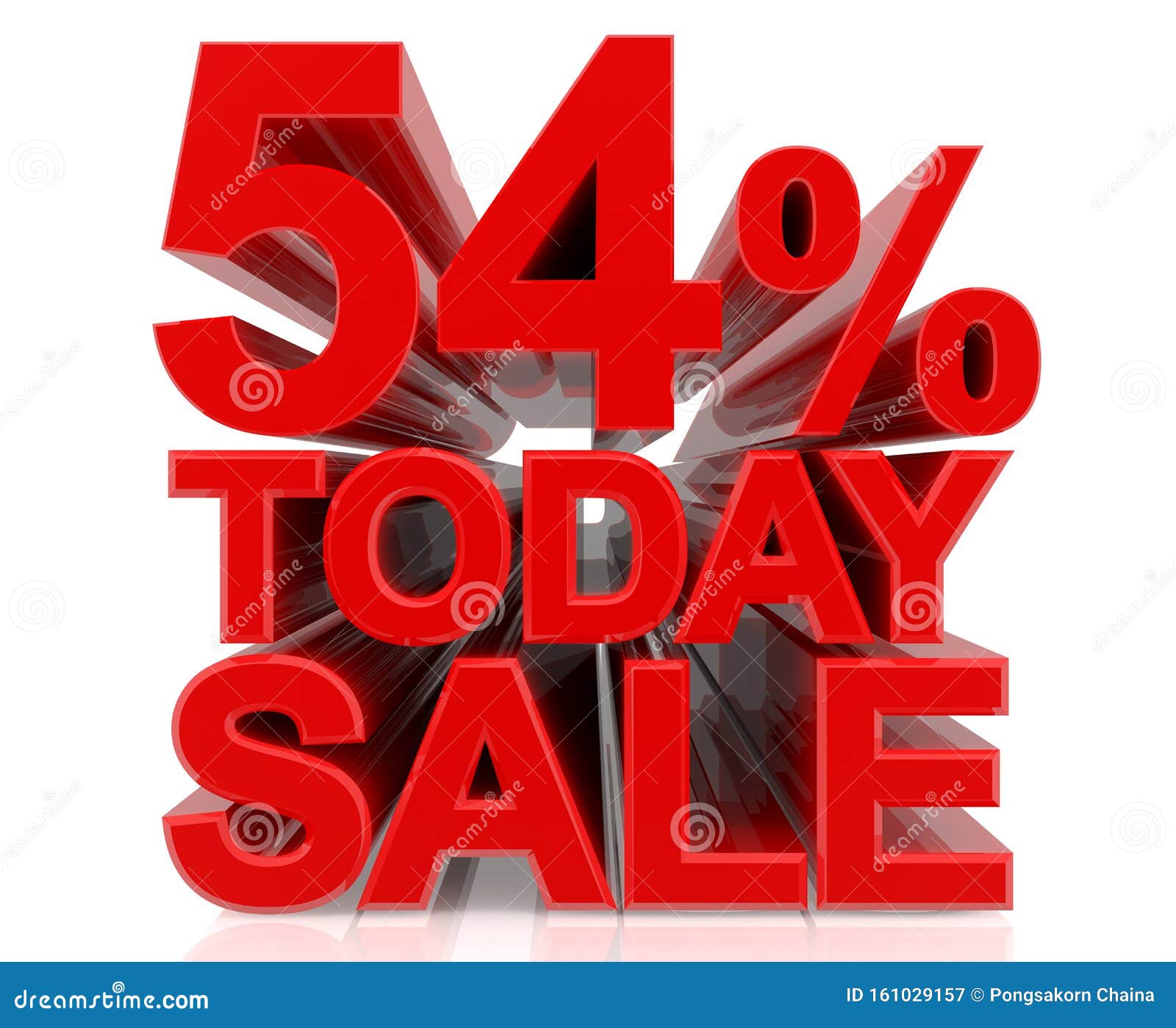 54 TODAY SALE Word on White Background 3d Rendering Stock Illustration ...