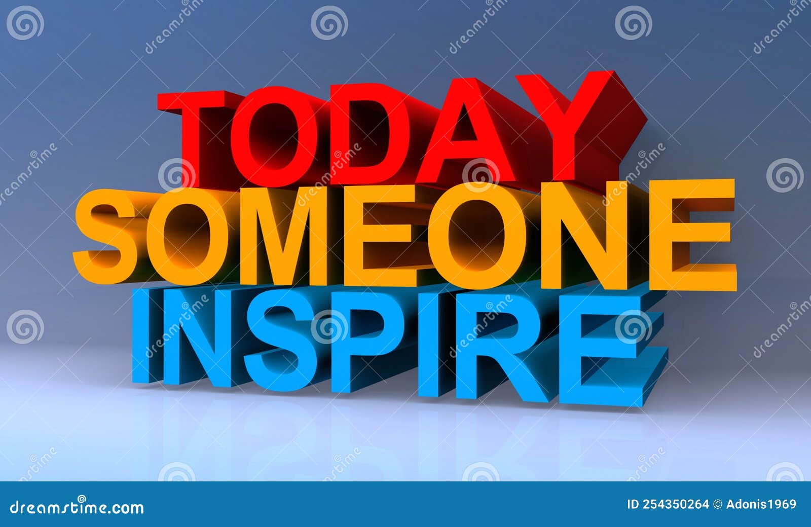 Today Someone Inspire on Blue Stock Illustration - Illustration of ...