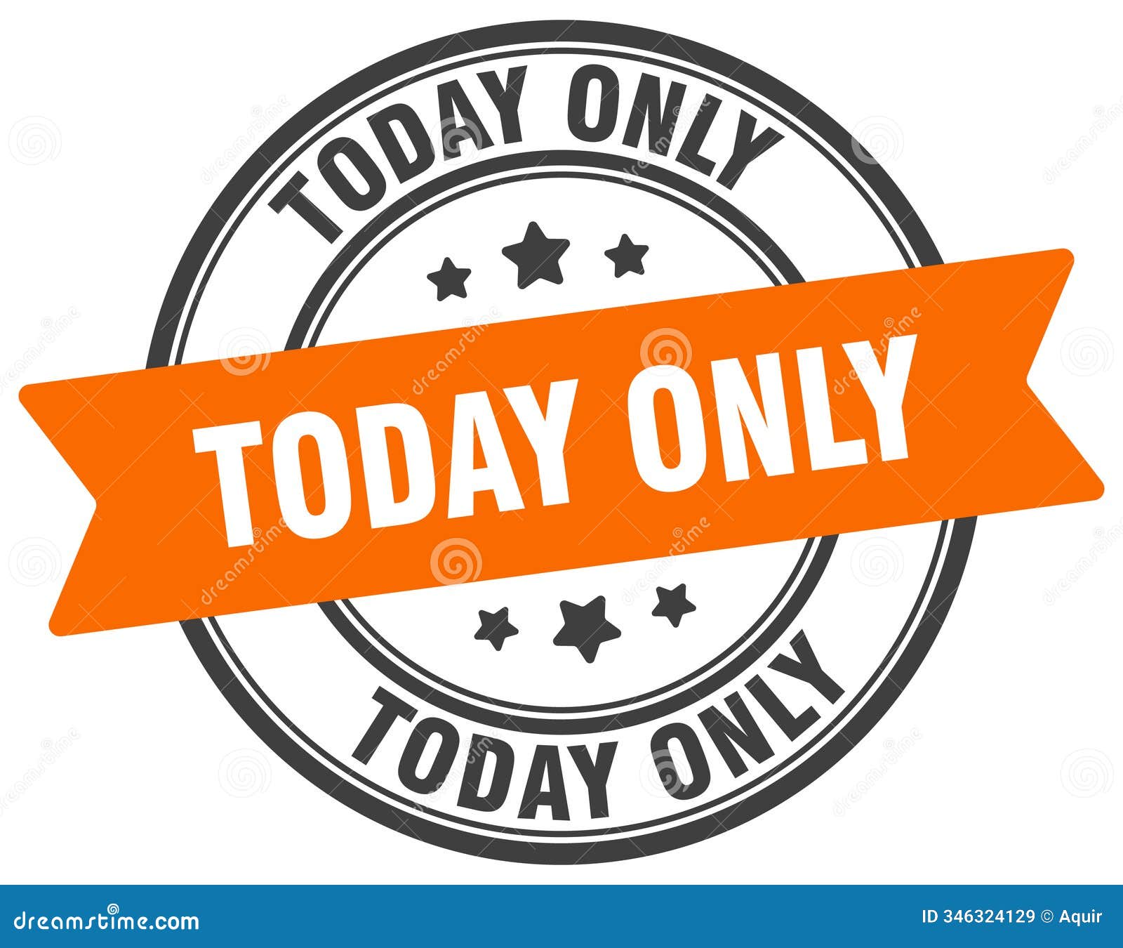 Today only Stamp. Today only Label on Transparent Background. Round ...