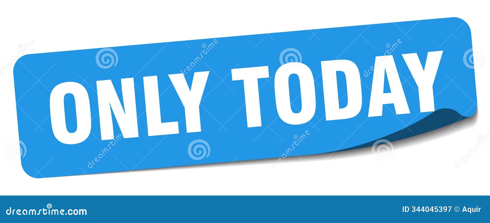 Only Today Sticker. only Today Label Stock Vector - Illustration of ...