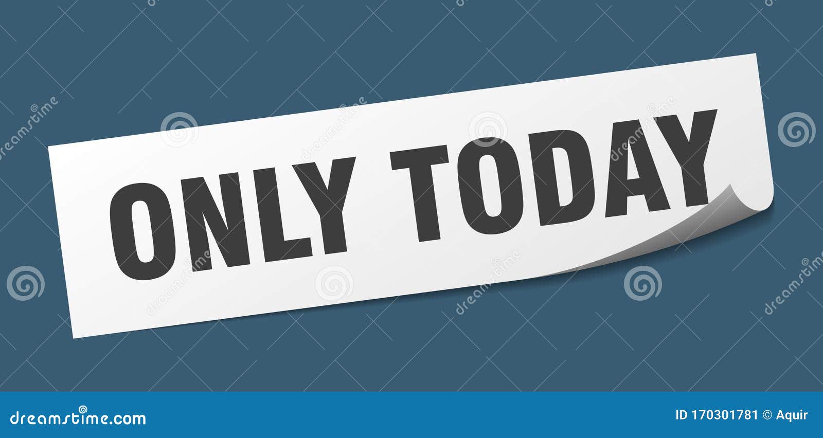 Only Today Sticker. only Today Square Sign Stock Vector - Illustration ...