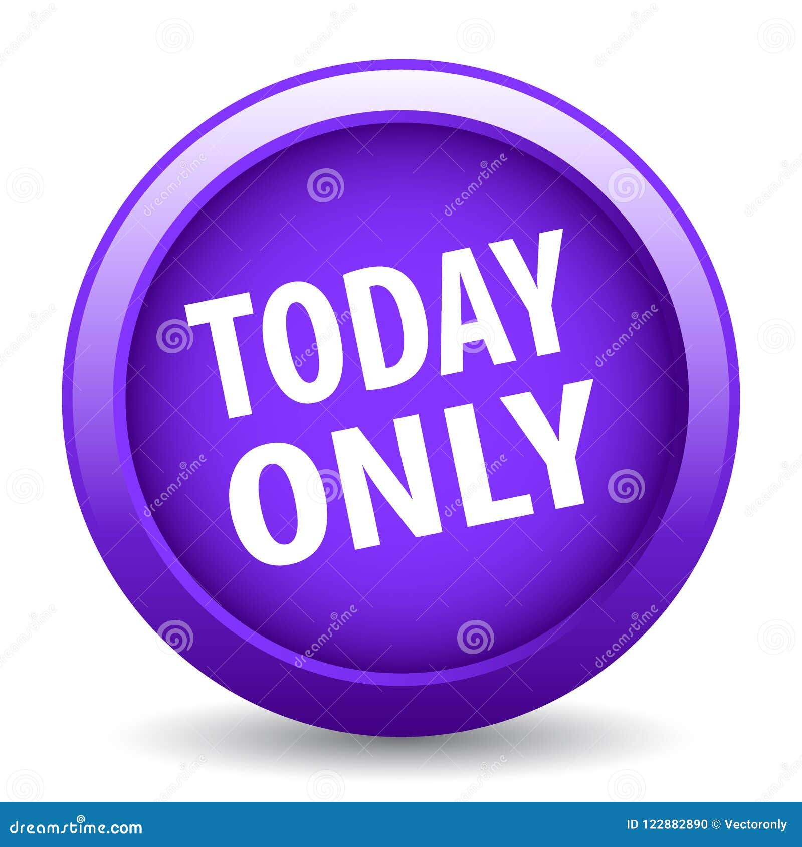 Today only stock illustration. Illustration of isolated - 122882890