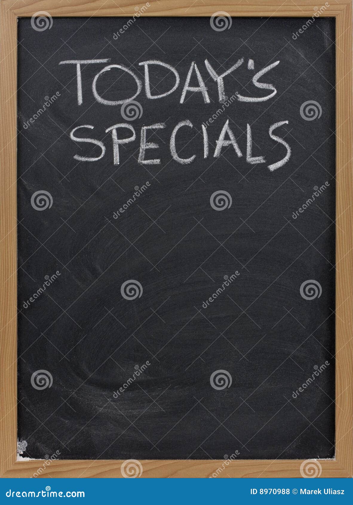 Todays Specials on Blackboard in Vertical Stock Photo - Image of ...