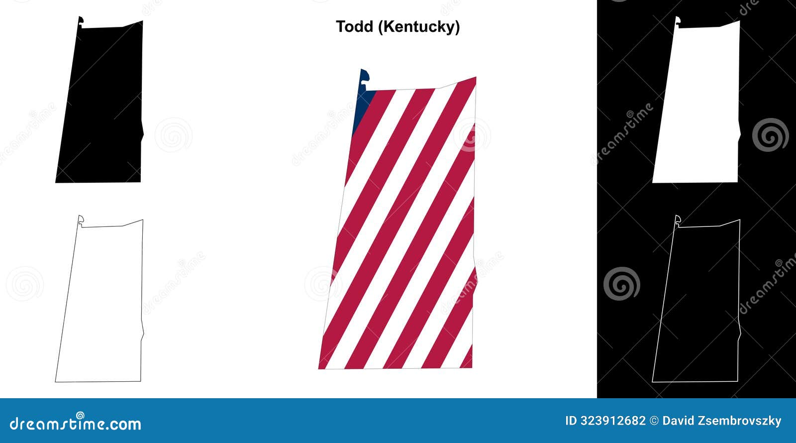 Todd Outline Map Cartoon Vector | CartoonDealer.com #361760001