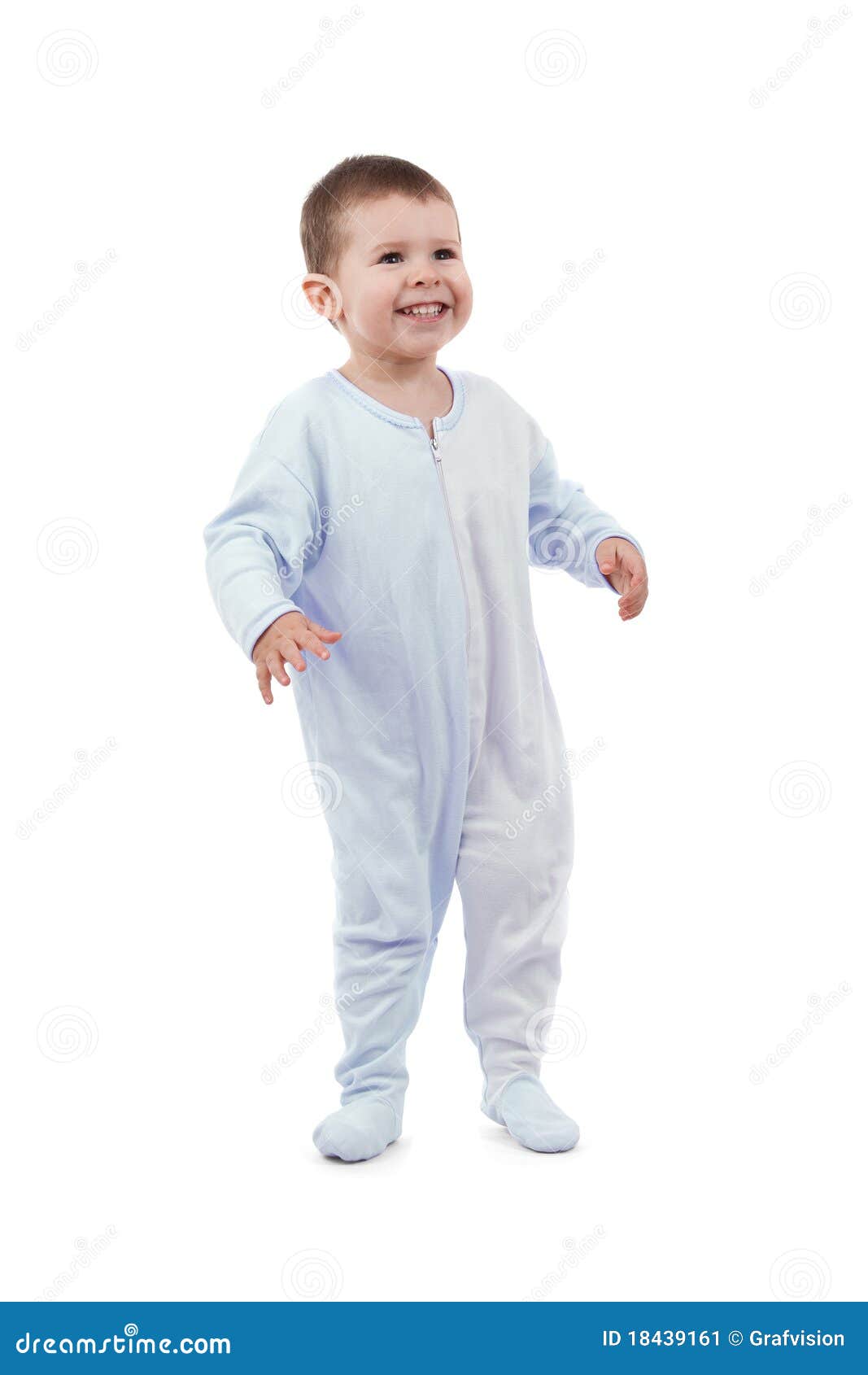 Toddle in pajamas stock image. Image of happy, pyjamas - 18439161