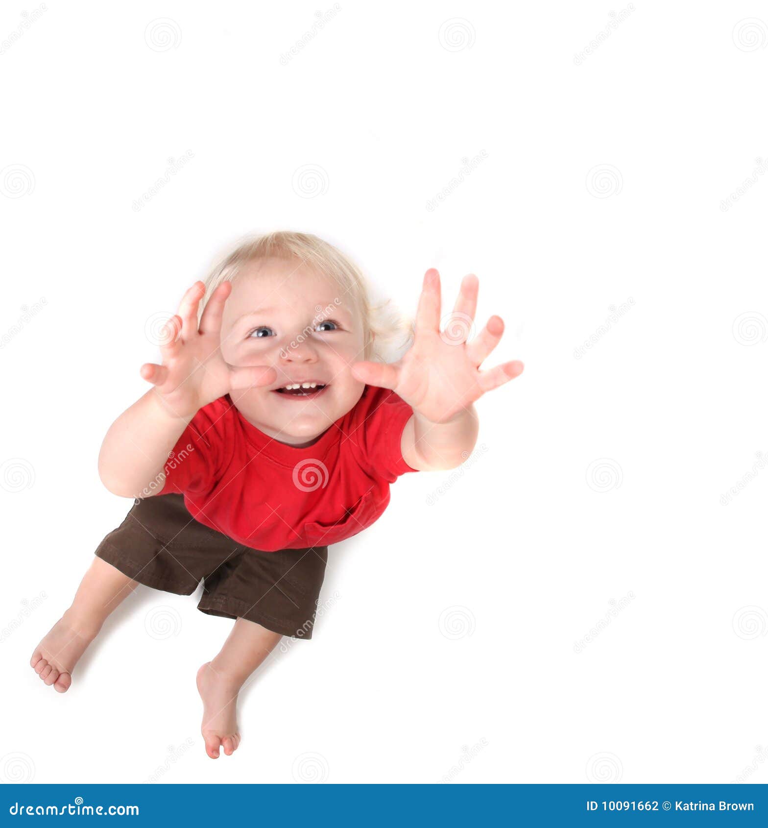 Toddler Baby Boy Reaching for the Sky Stock Photo - Image of happy ...