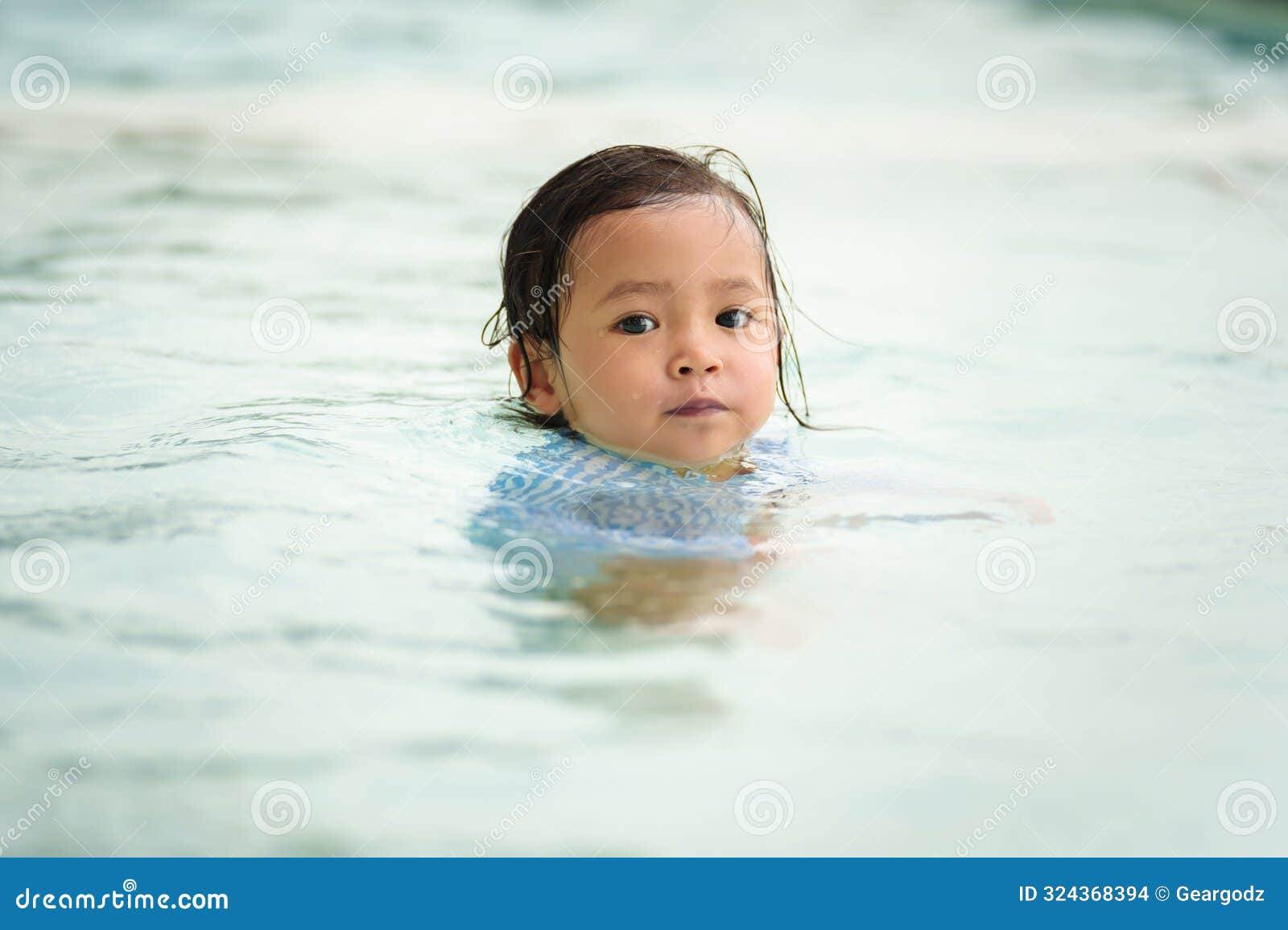 Toddler Baby Float in Swimming Pool Stock Photo - Image of pool, float ...