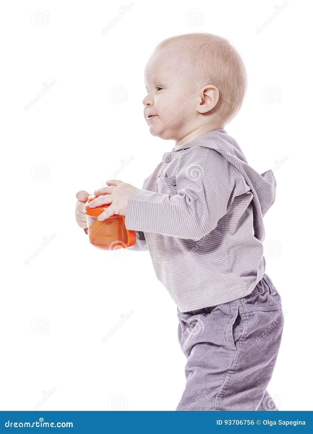 Toddler boy drinking stock photo. Image of baby, juice - 93706756