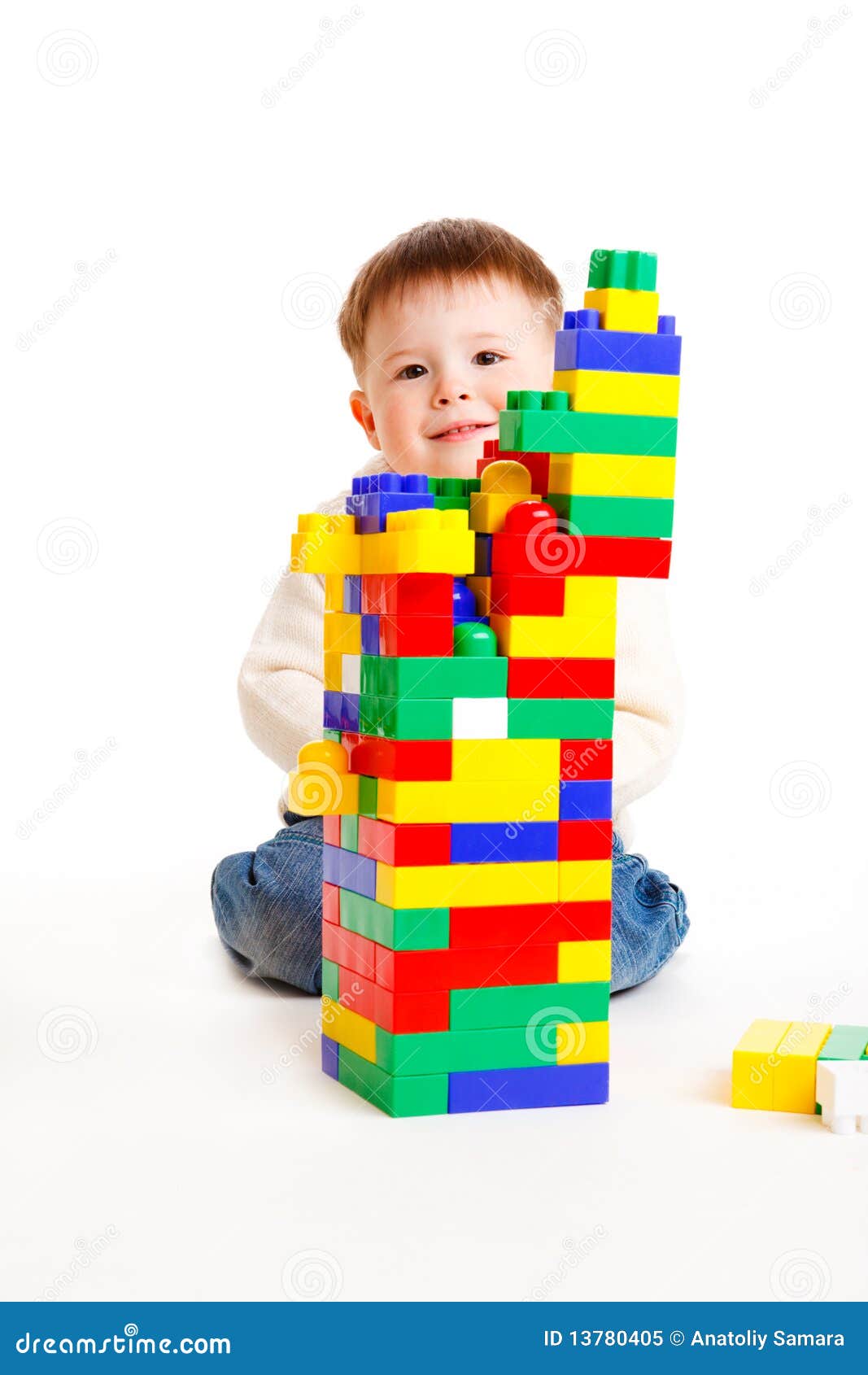 Toddler building stock image. Image of activity, education - 13780405