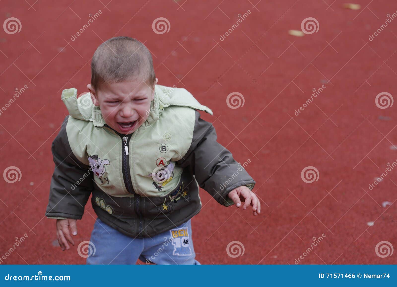 Toddler Child Crying Outside in Playground Stock Photo - Image of small ...