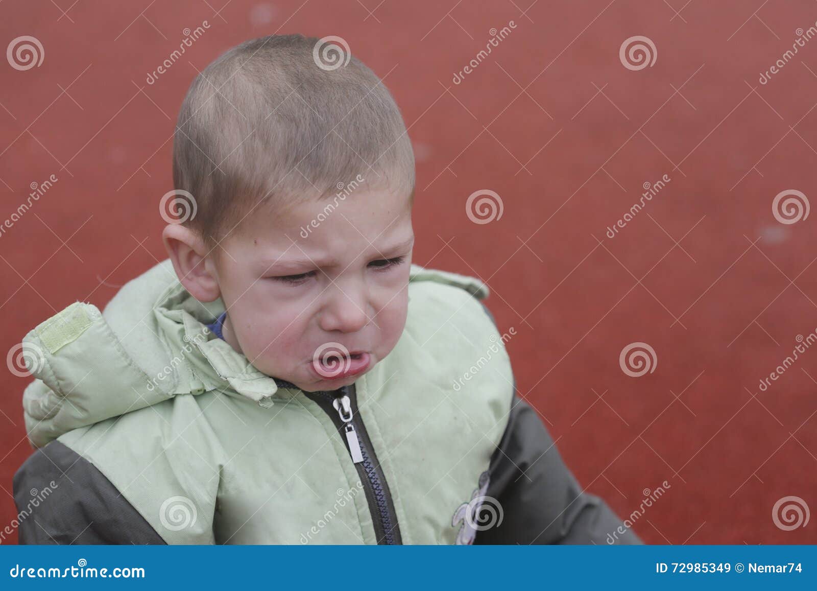 Toddler Child Crying Outside in Playground Stock Image - Image of ...