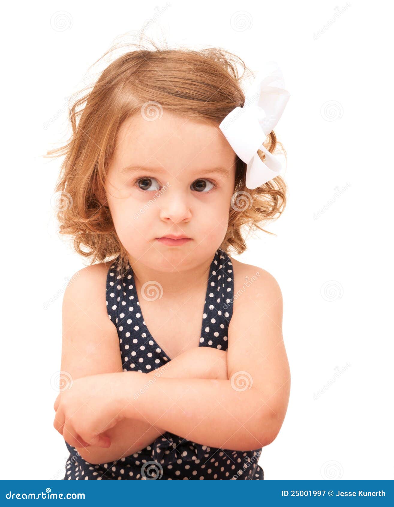 Toddler with Crossed Arms stock image. Image of caucasian - 25001997
