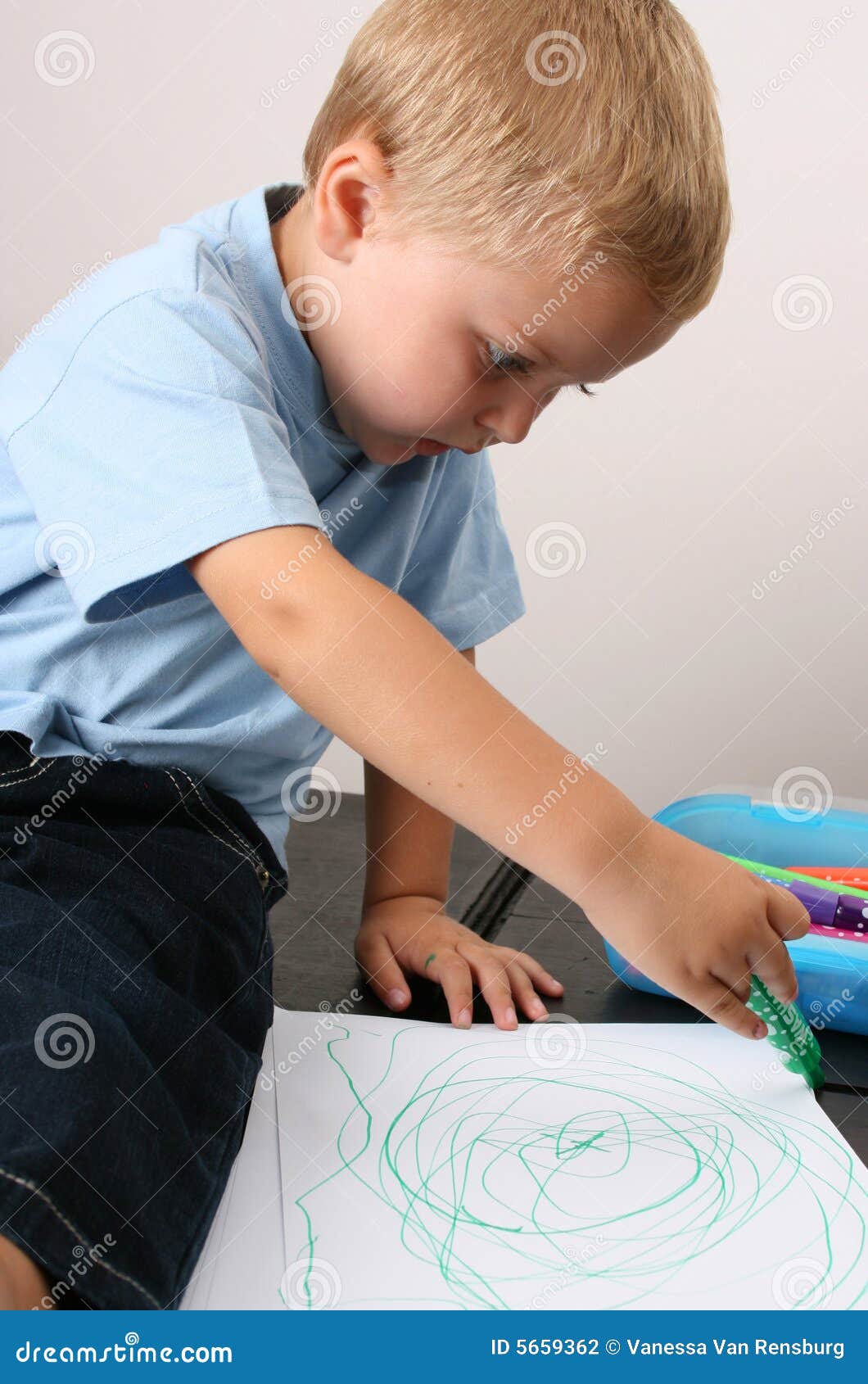 Toddler Drawing stock photo. Image of expression, shoulders - 5659362