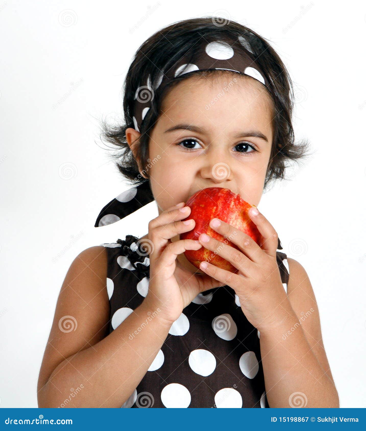 Toddler eating apple stock image. Image of apple, eating - 15198867