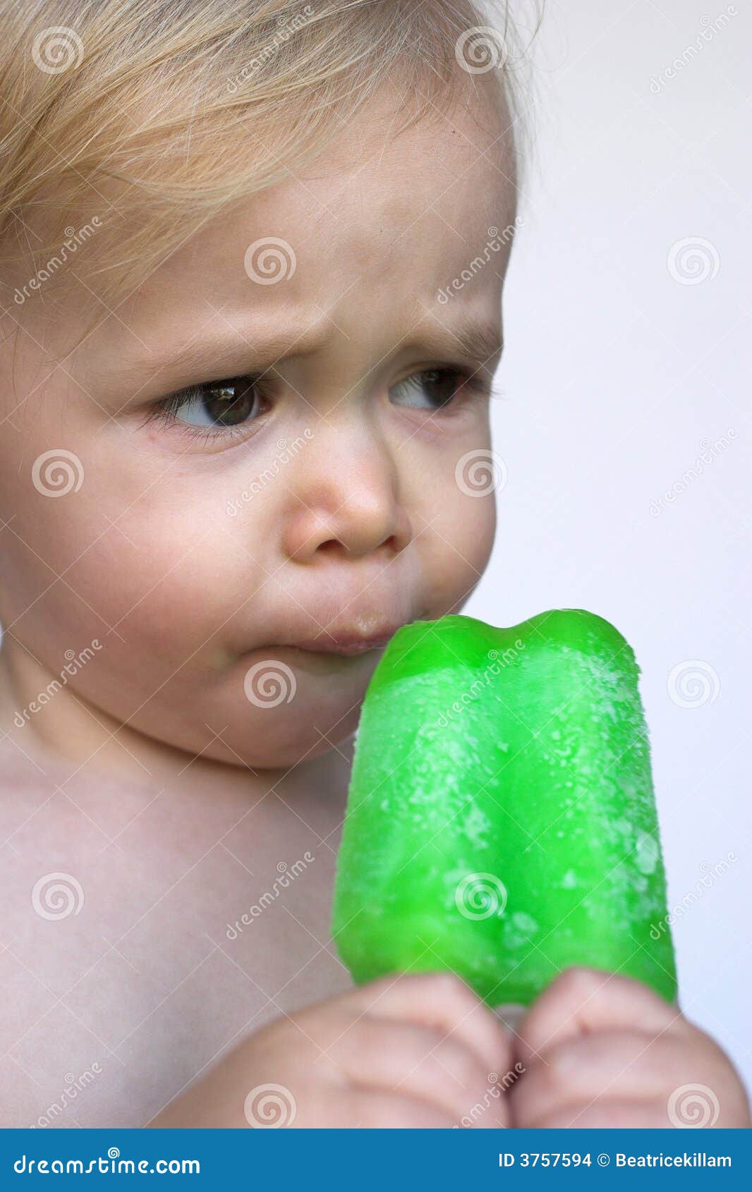 Toddler Eating Popsicle stock photo. Image of happy, frosty - 3757594