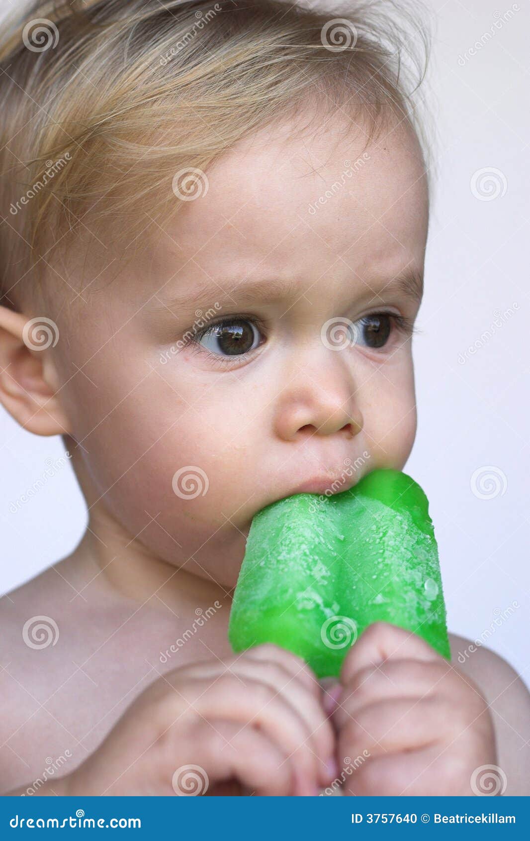 Toddler Eating Popsicle stock photo. Image of enjoying - 3757640