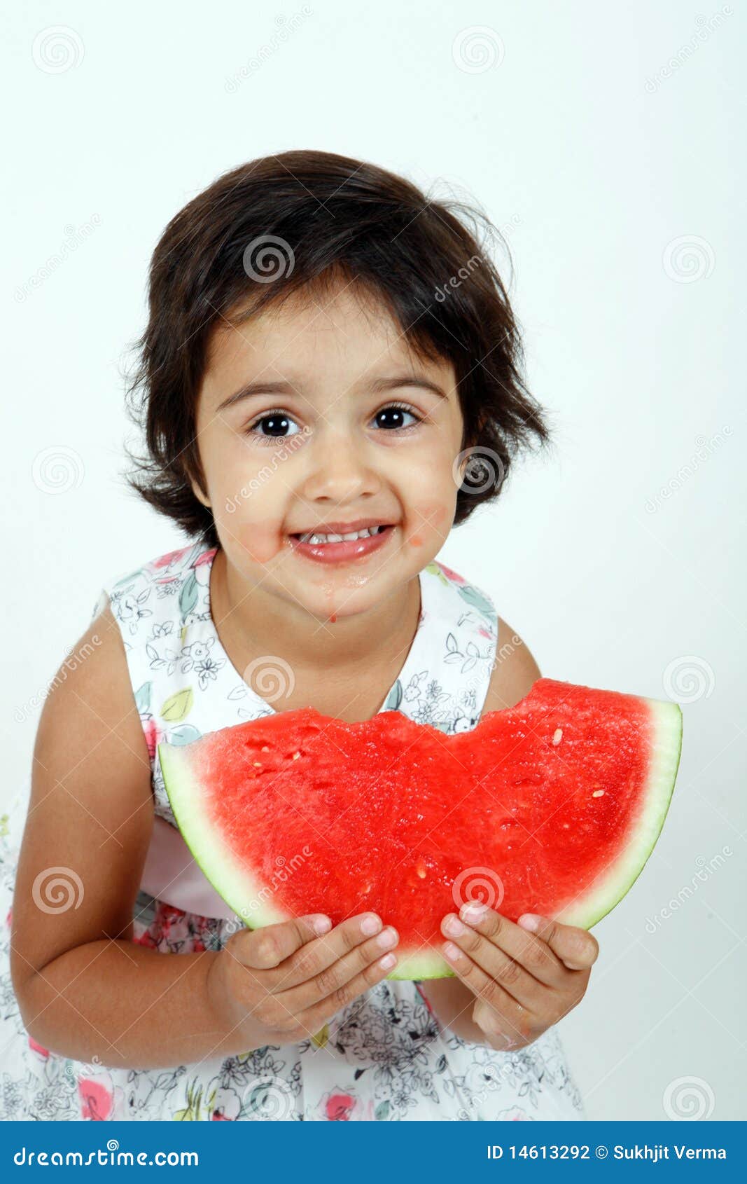 Toddler eating watermelon stock photo. Image of watermelon - 14613292