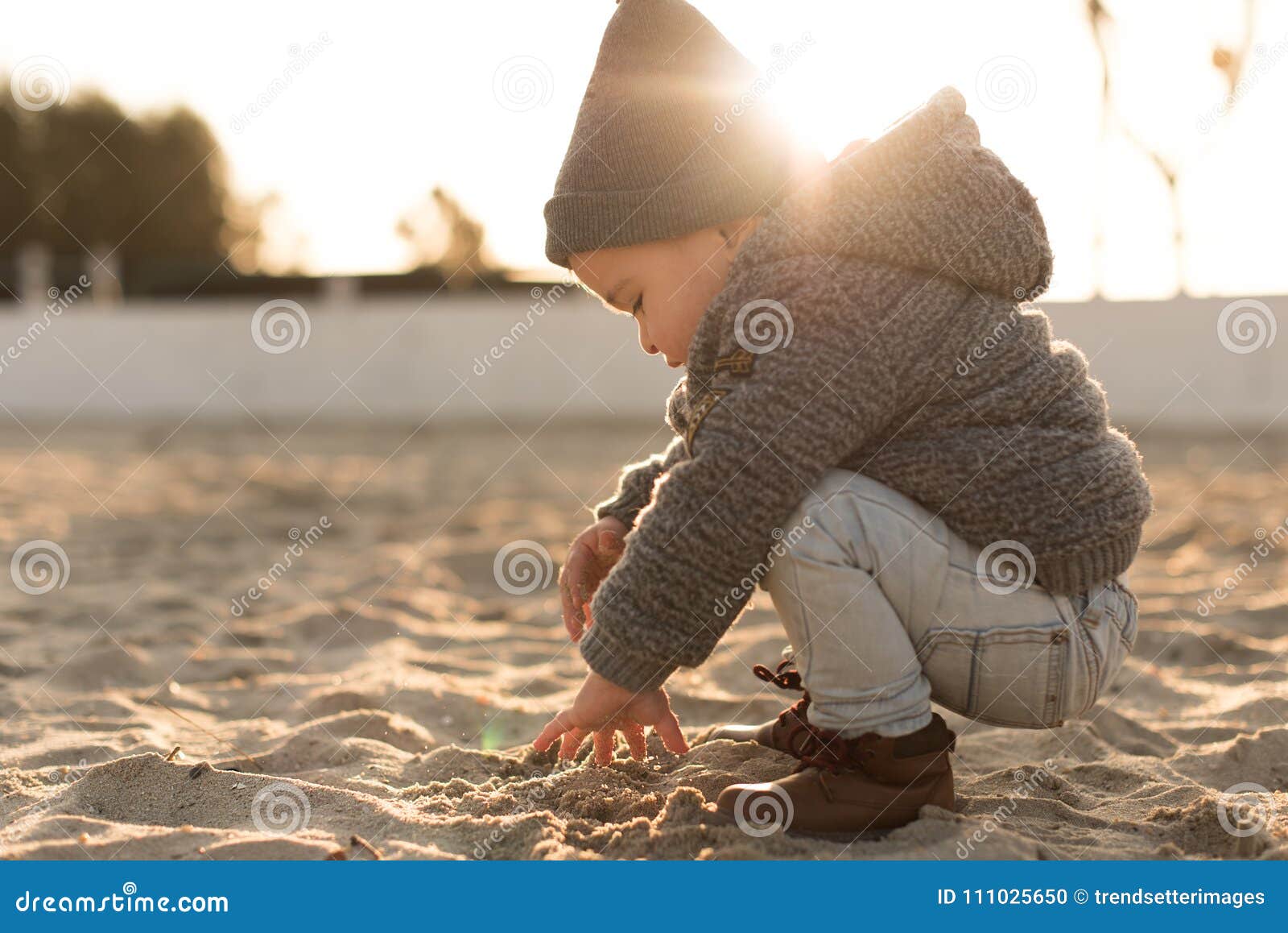 Toddler exploring Nature stock photo. Image of play - 111025650