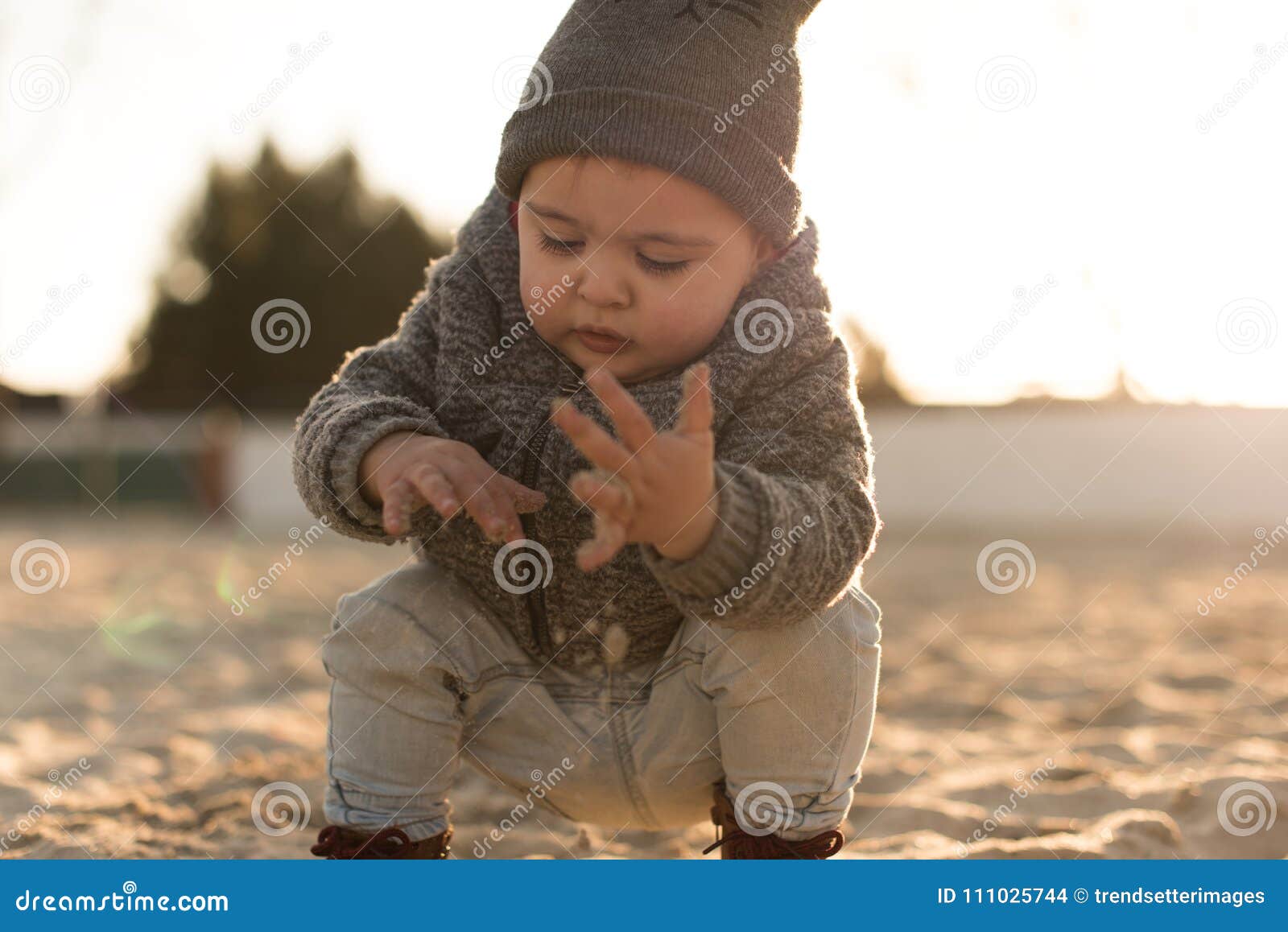 Toddler exploring Nature stock photo. Image of little - 111025744