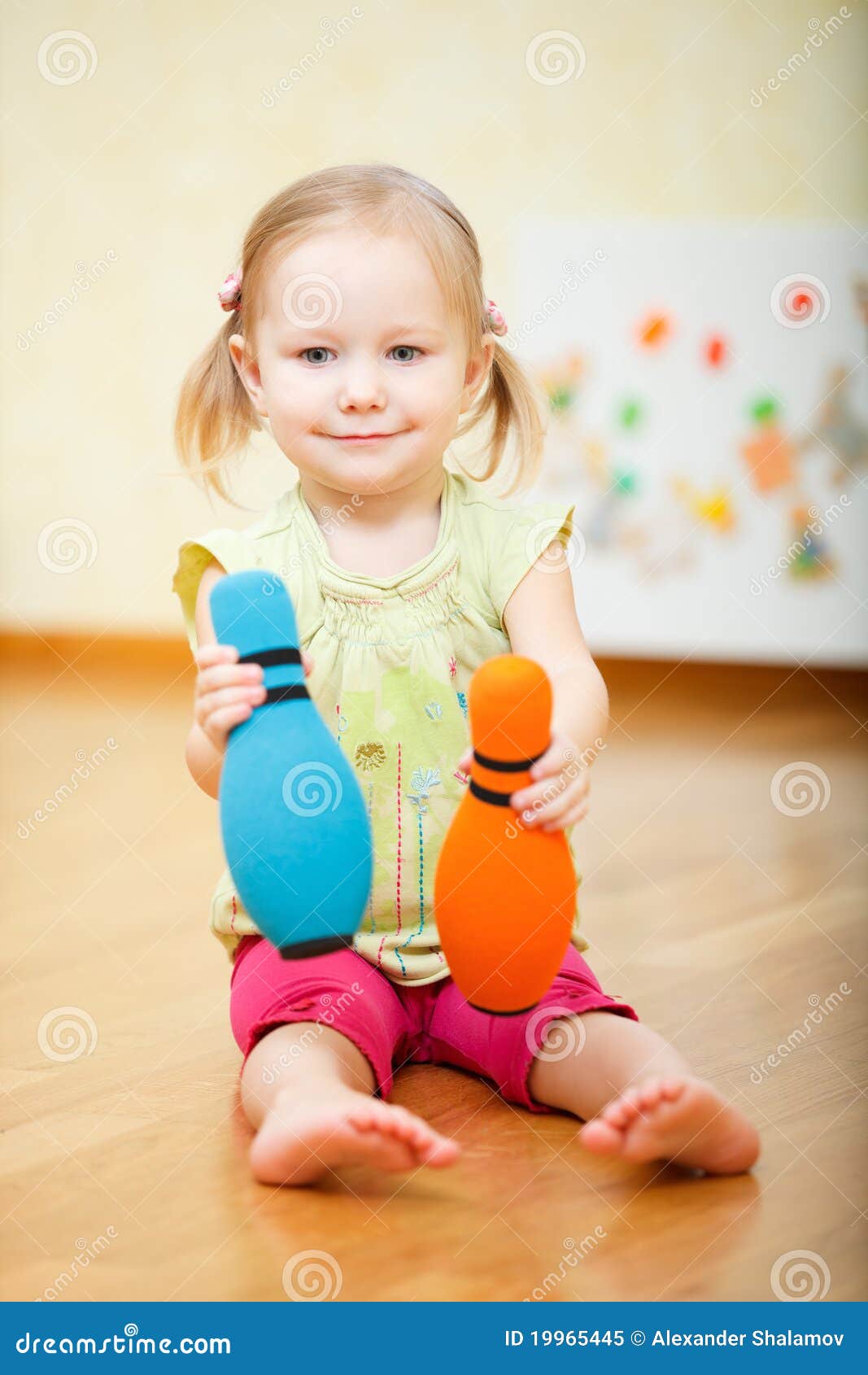 Toddler girl playing stock image. Image of human, daycare - 19965445