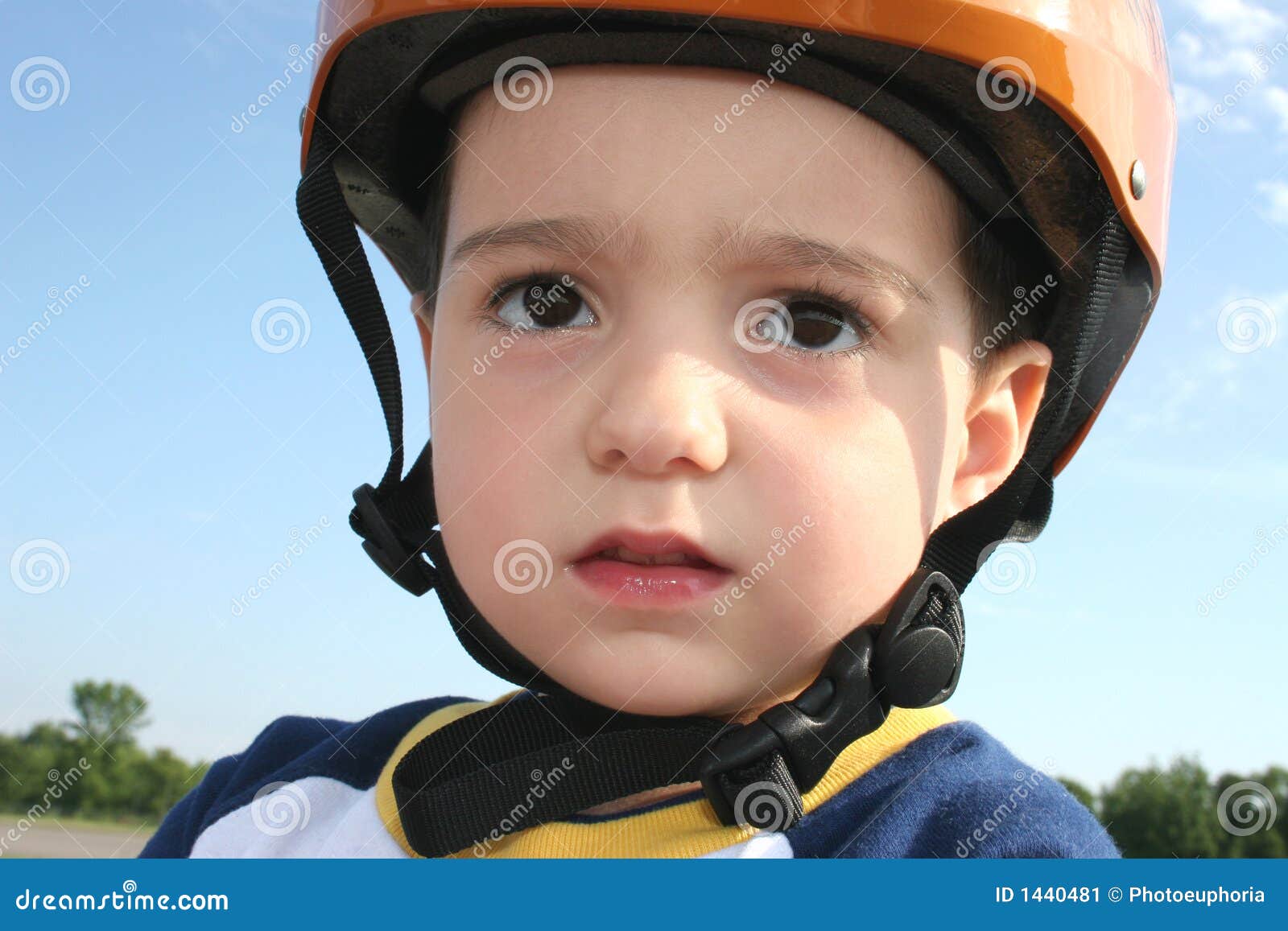 Toddler In Helmet Picture. Image: 1440481
