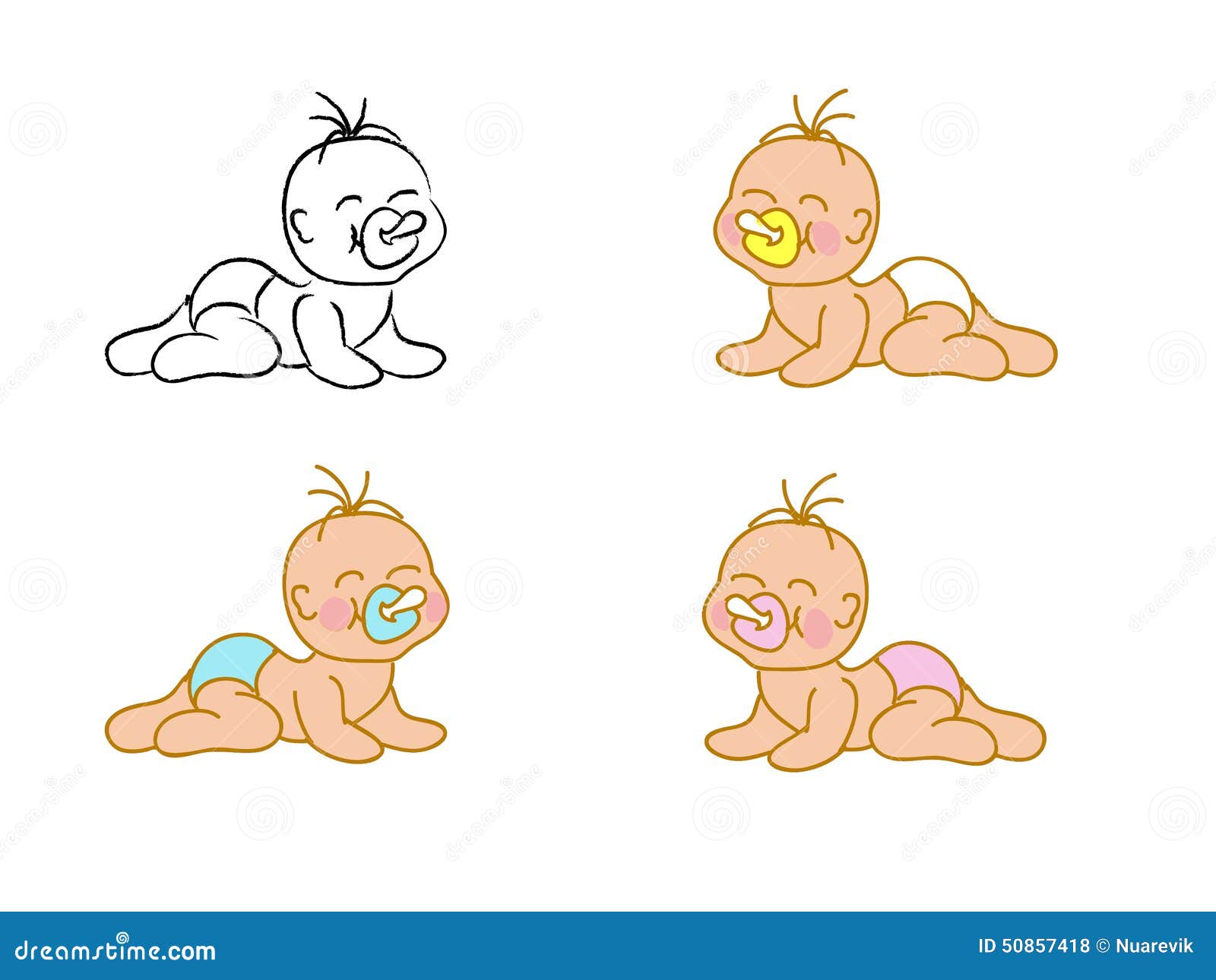 Toddler Icons Set stock illustration. Illustration of line - 50857418