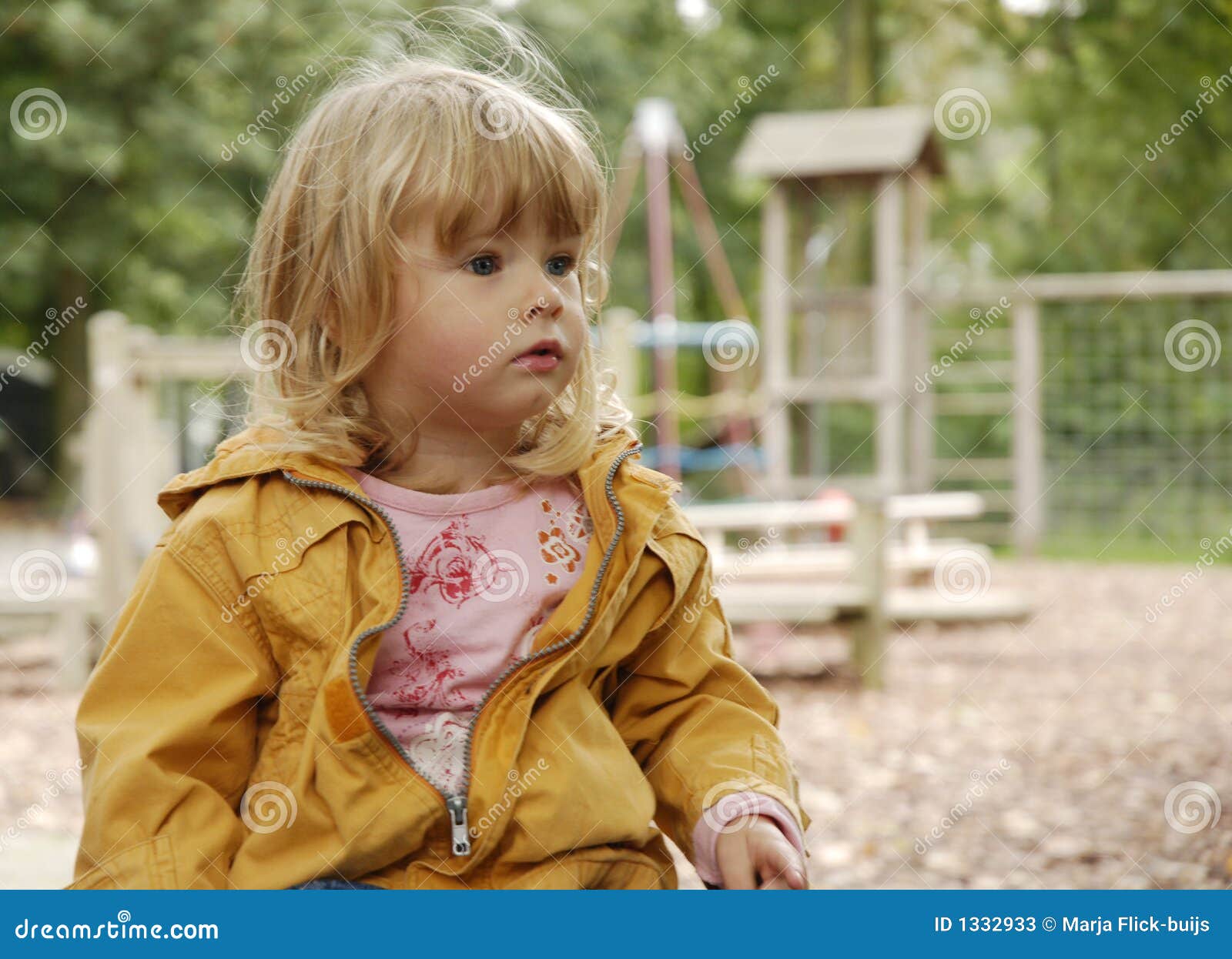 Toddler interested 2 stock image. Image of playground - 1332933