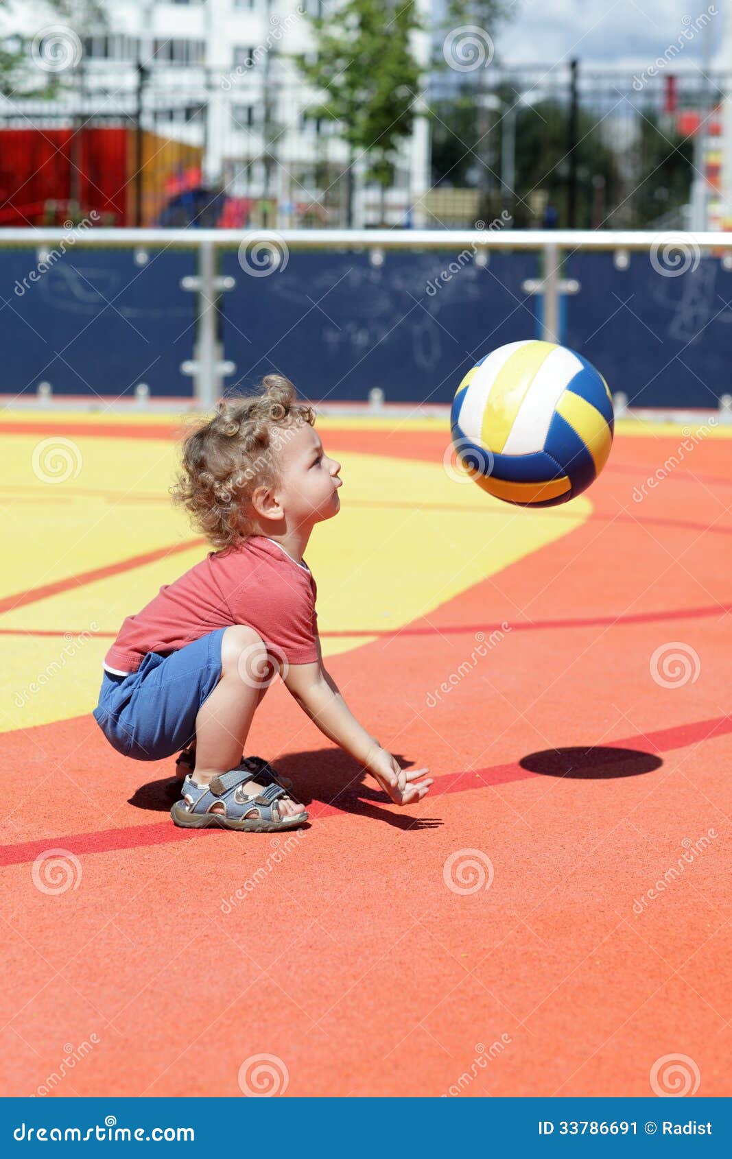 Toddler playing with ball stock image. Image of lifestyle - 33786691