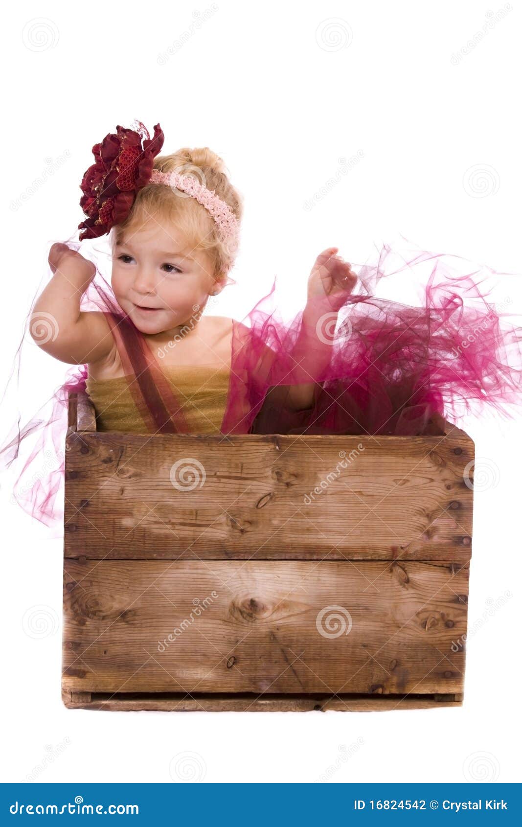 Toddler playing in a crate stock photo. Image of happy - 16824542