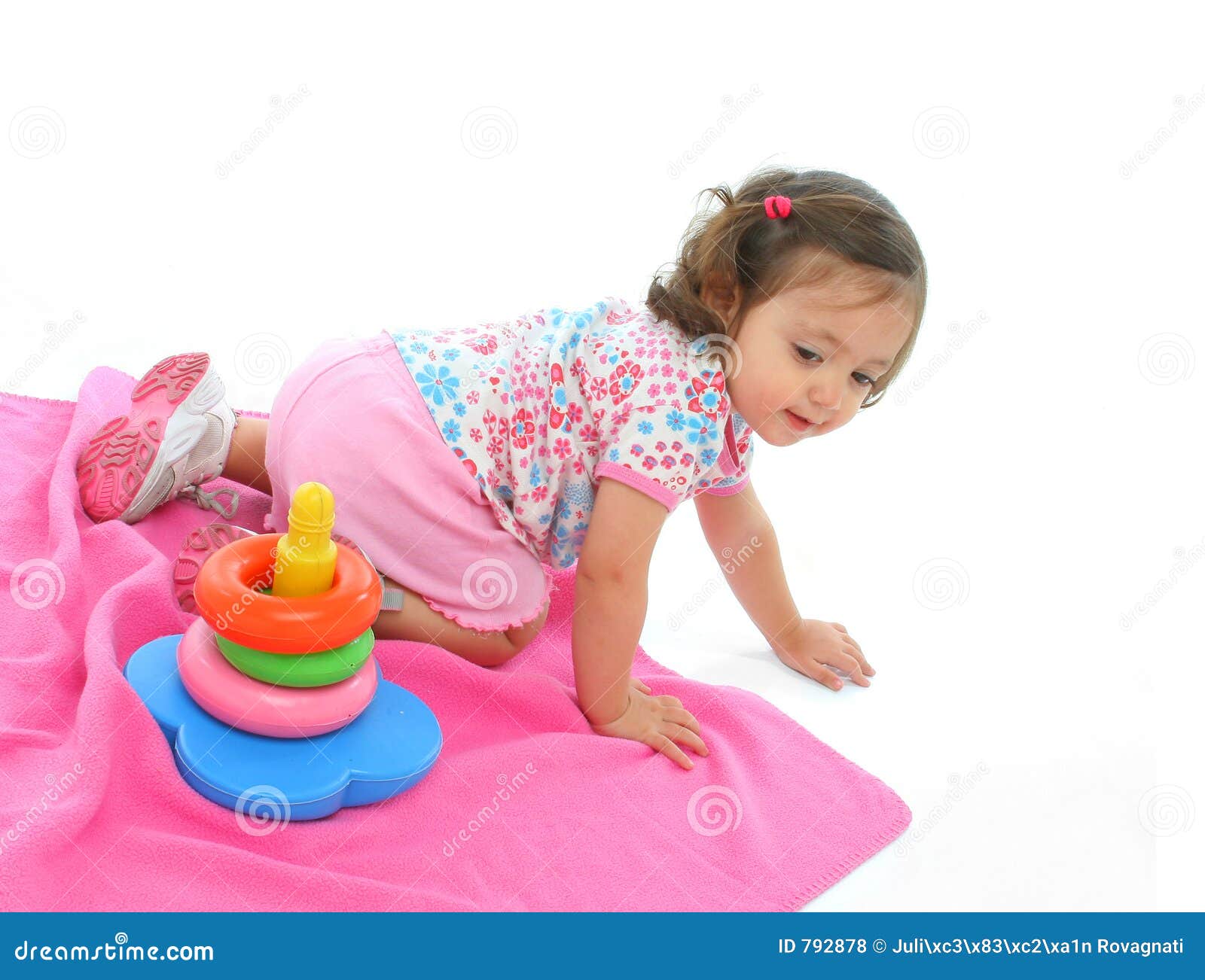 Toddler Playing with Generic Toy Stock Photo - Image of infant, baby ...