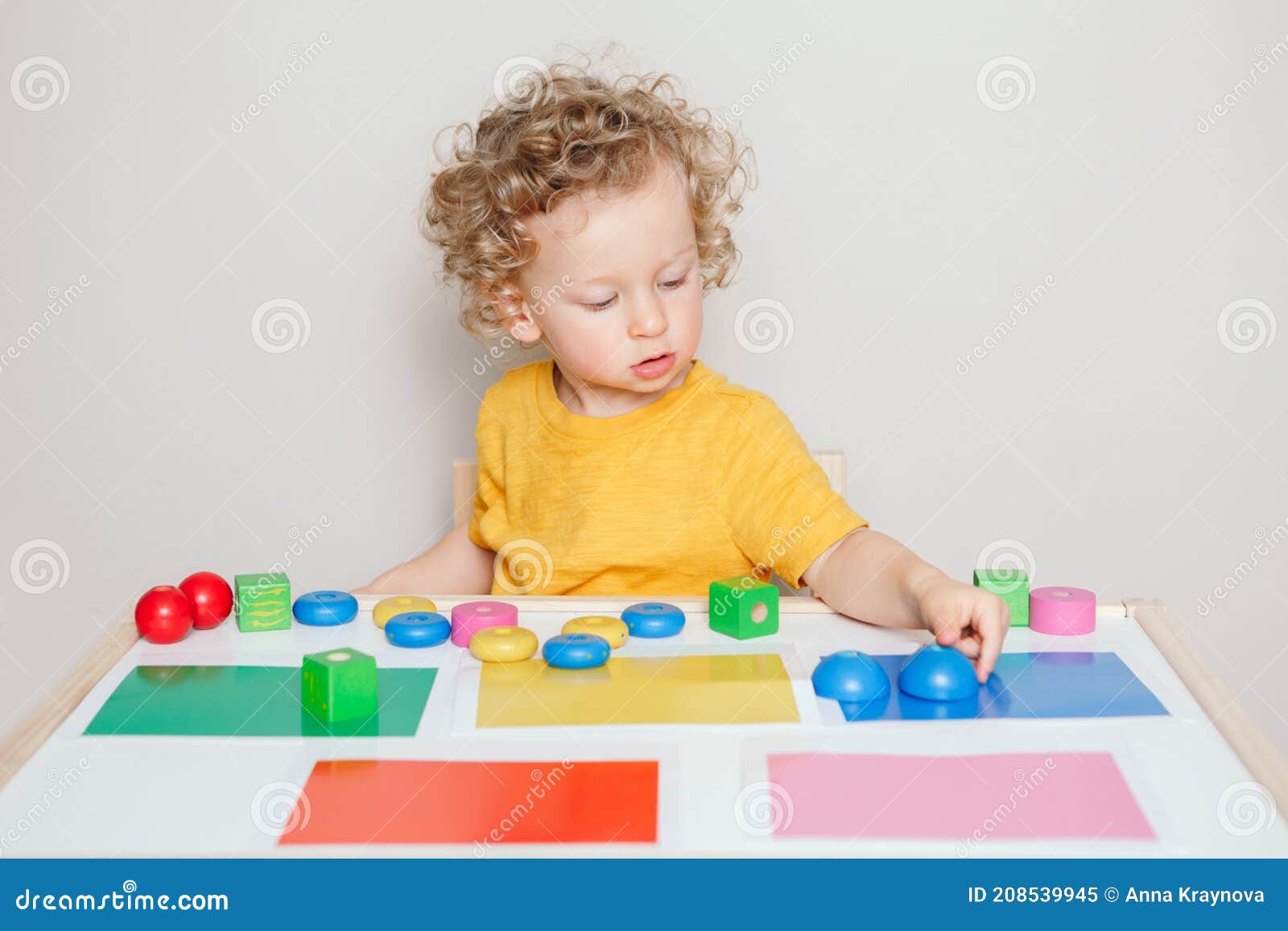 Toddler Playing with Learning Toys at Home or Kindergarten. Baby ... Toddler Playing with Learning Toys at Home or Kindergarten. Baby ...