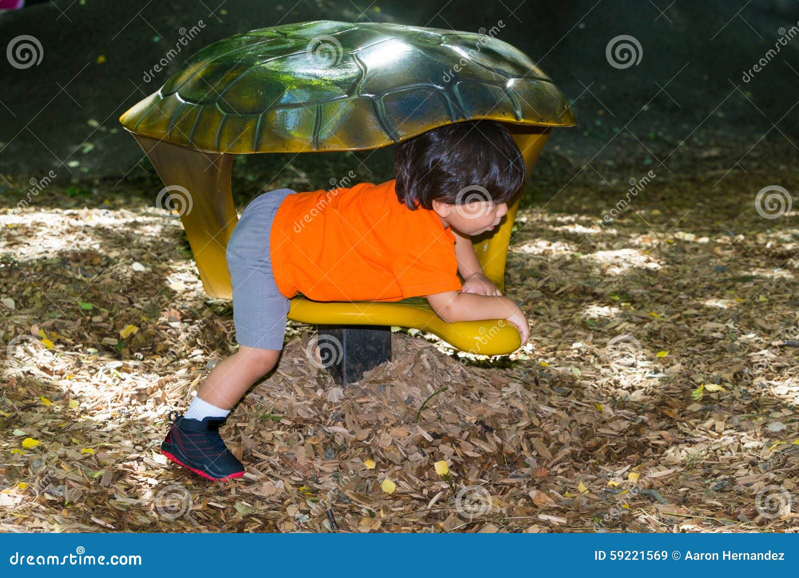 Toddler during Playtime at Park Stock Image - Image of playing ...